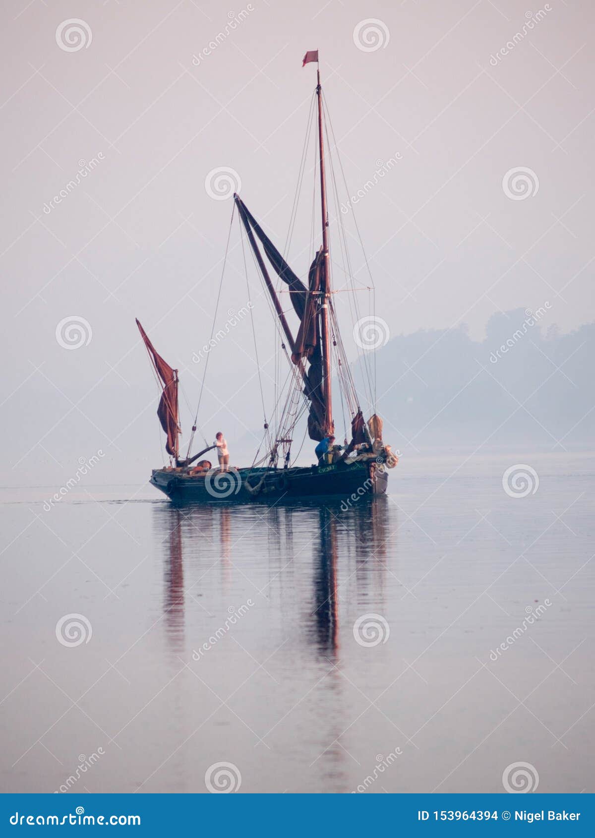 Sailing Barge editorial stock image. Image of estuary - 153964394