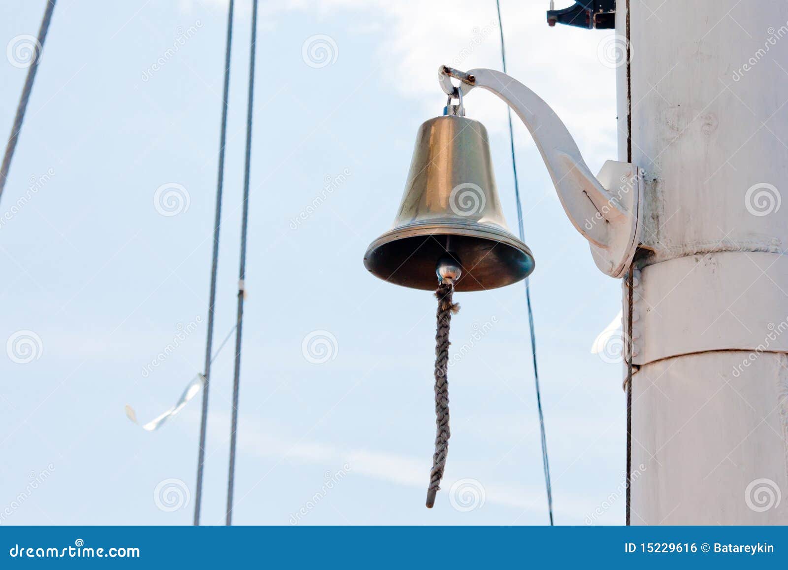 Sailing bell stock photo. Image of close, deck, blue - 15229616