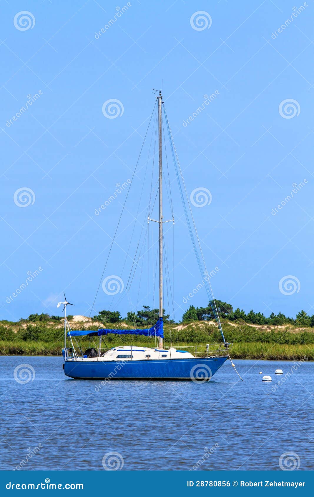Sailing boat anchoring stock photo. Image of sailboat - 28780856
