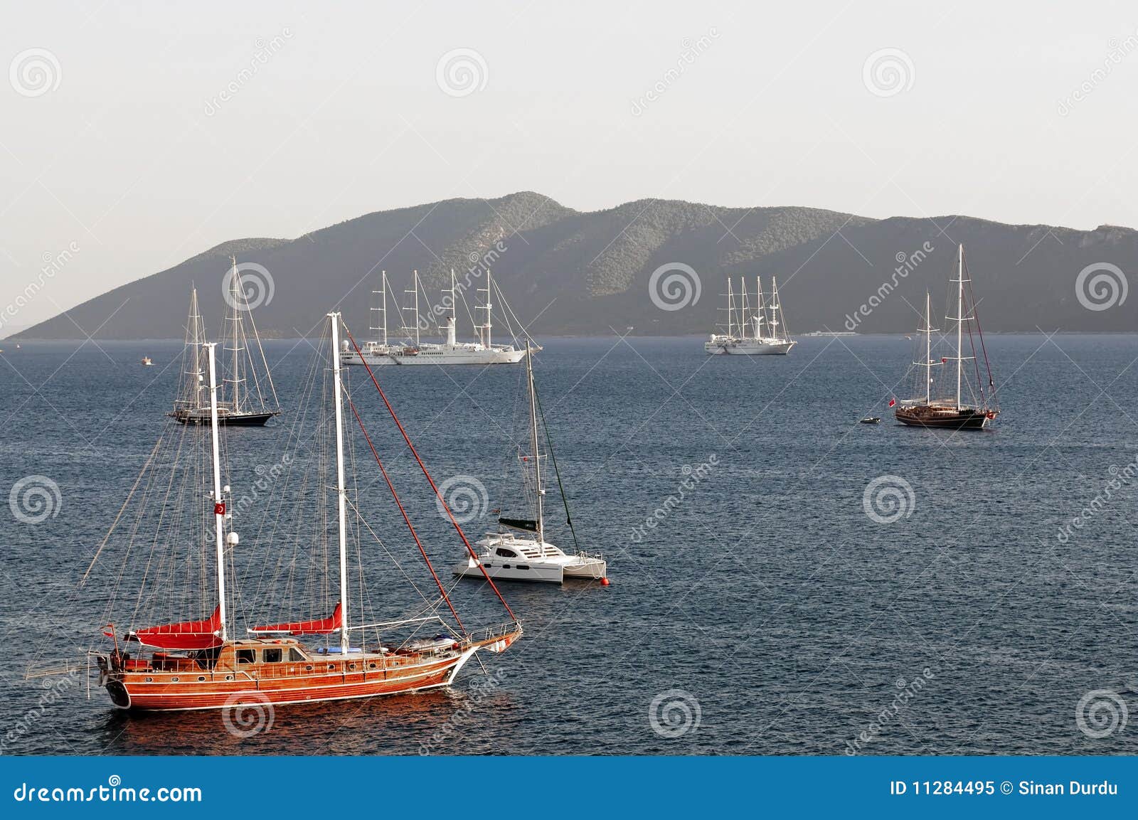 Sailing boat in Bodrum stock image. Image of sailing - 11284495