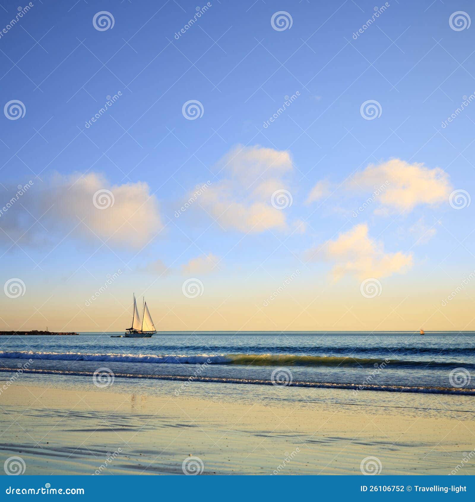 Sailing Boat Cable Beach Broome Australia Stock Photo - Image of ...