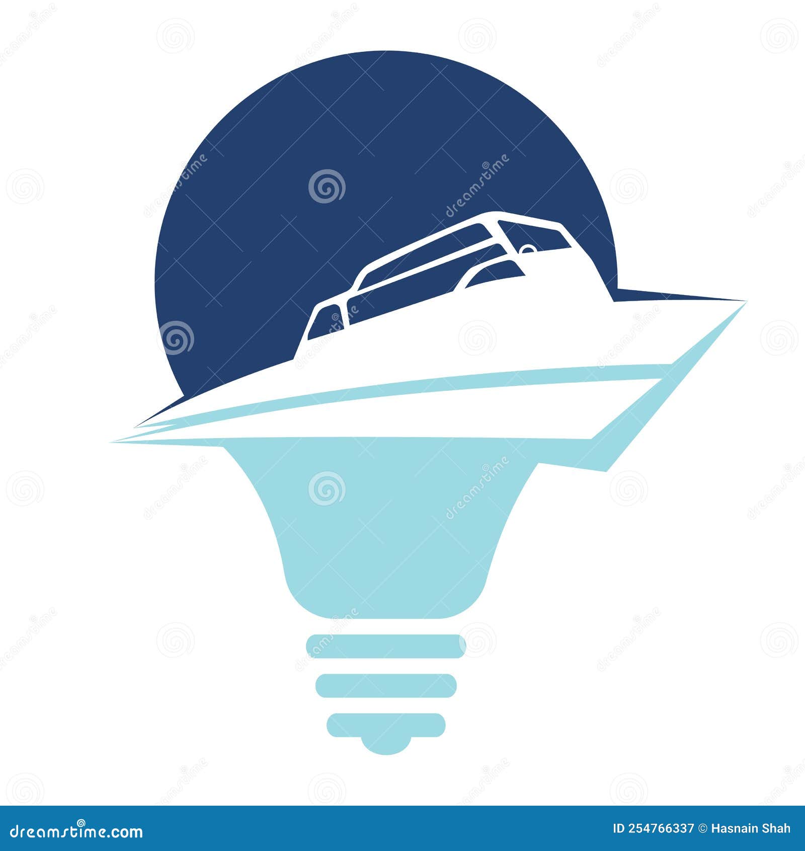 Sailing boat icon symbol. stock vector. Illustration of blue - 254766337
