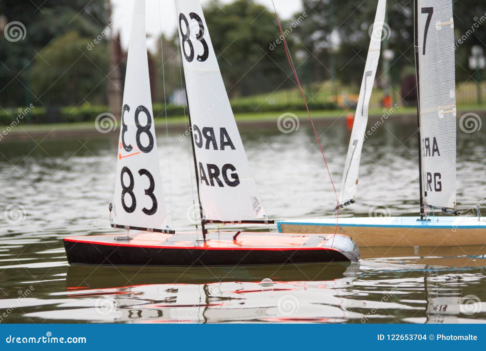 Remote Control Sail Boats stock photo. Image of recreation - 122653704