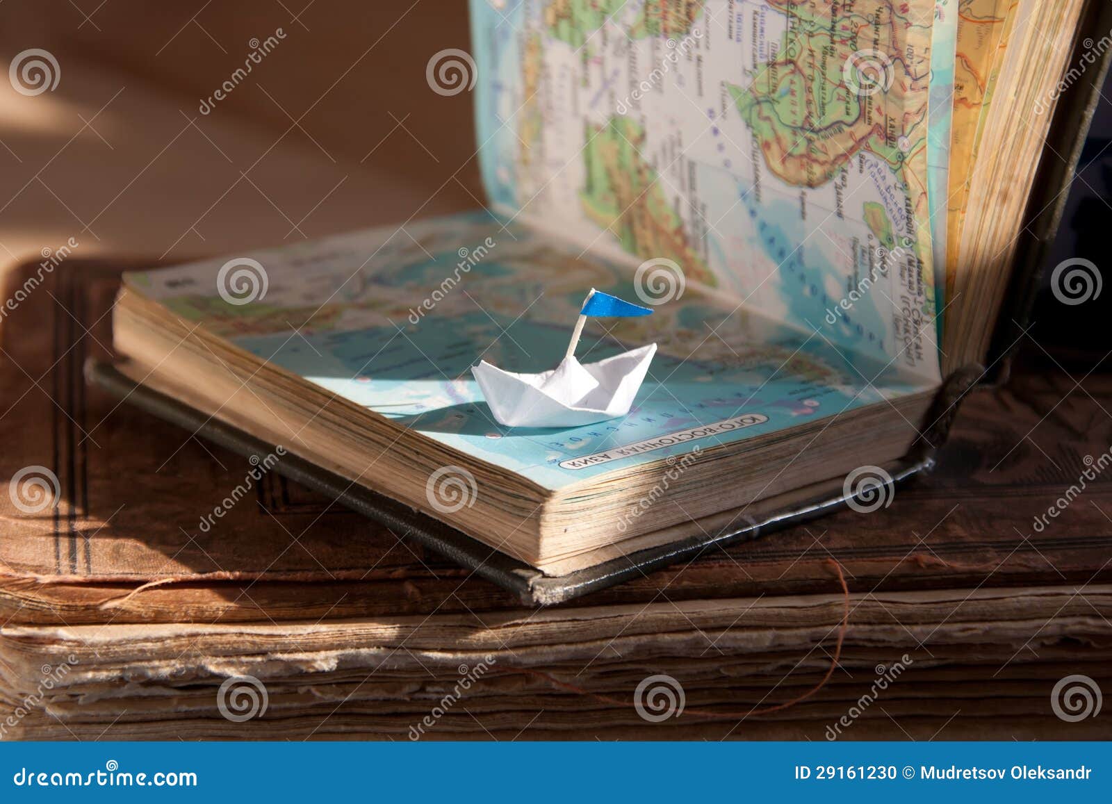Sailing boat and map. stock photo. Image of boat, azimuth - 29161230
