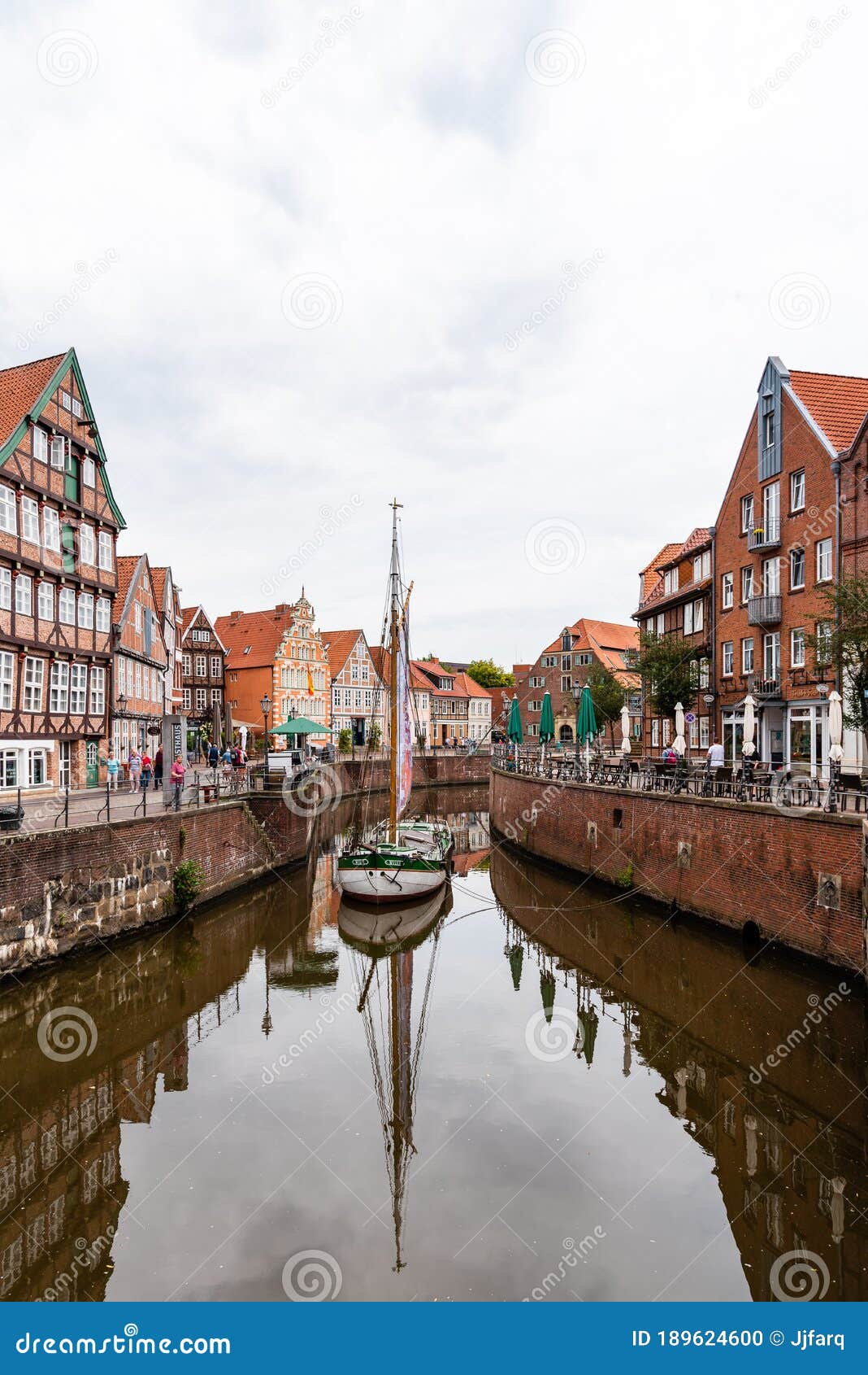 Sailing Boat in the Old Port of Stade Editorial Image - Image of dock ...