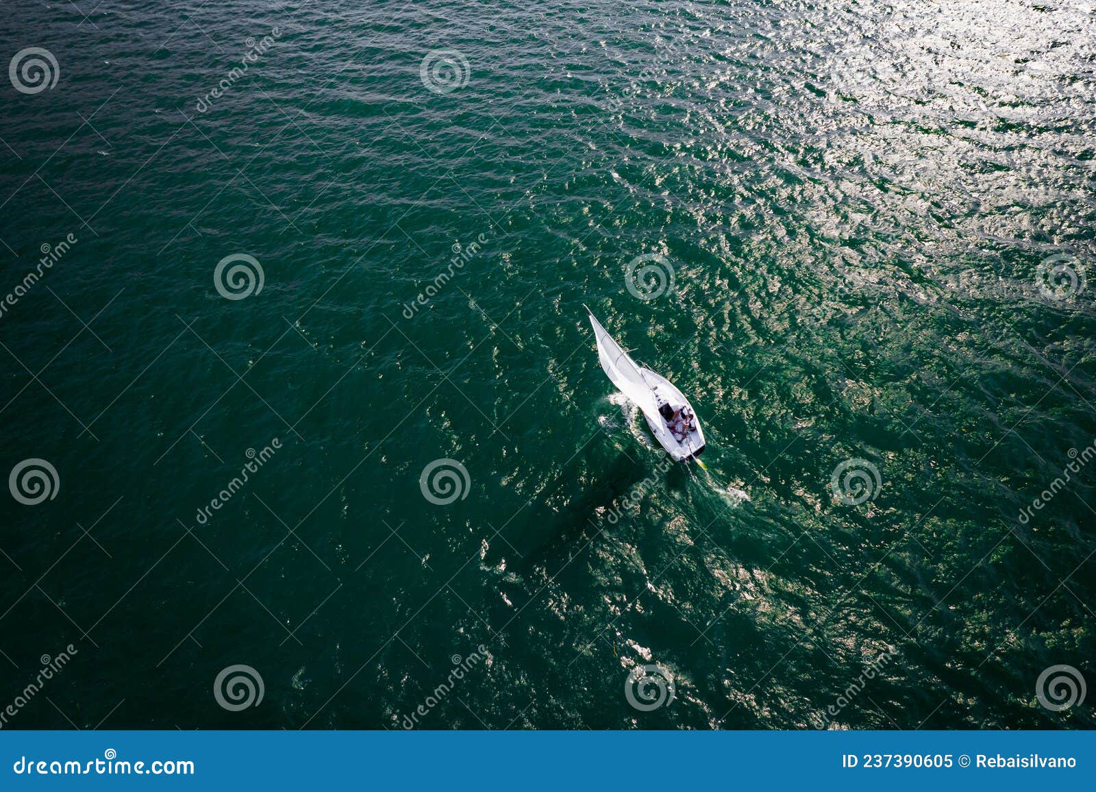 Sailing Boat at Sea, Aerial Editorial Image - Image of passion ...