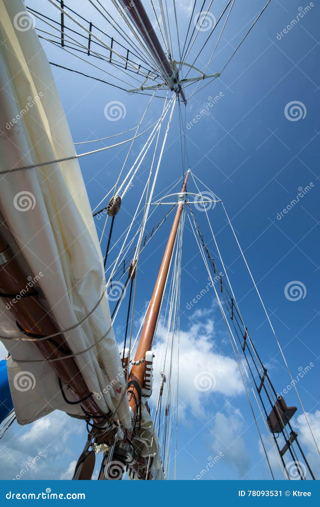 Sailing boat in the wind stock image. Image of yacht - 78093531