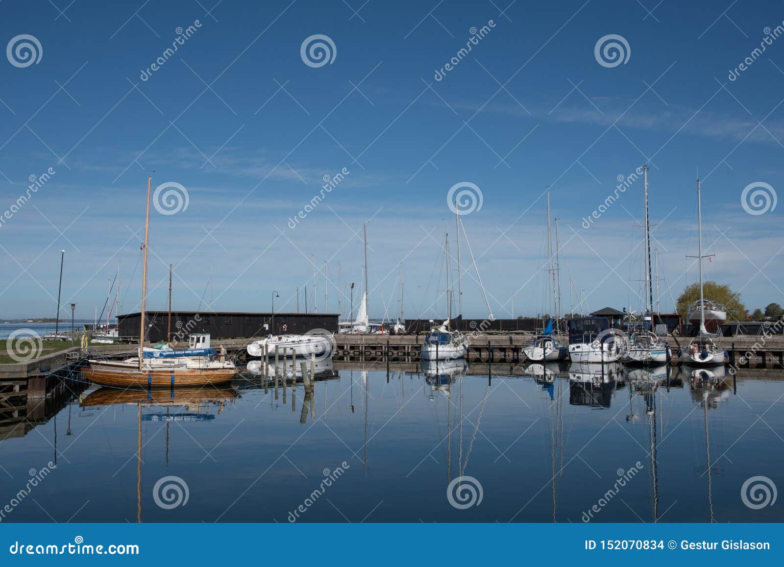 Sailing Boats in Port of Stege in Denmark Editorial Stock Image - Image ...