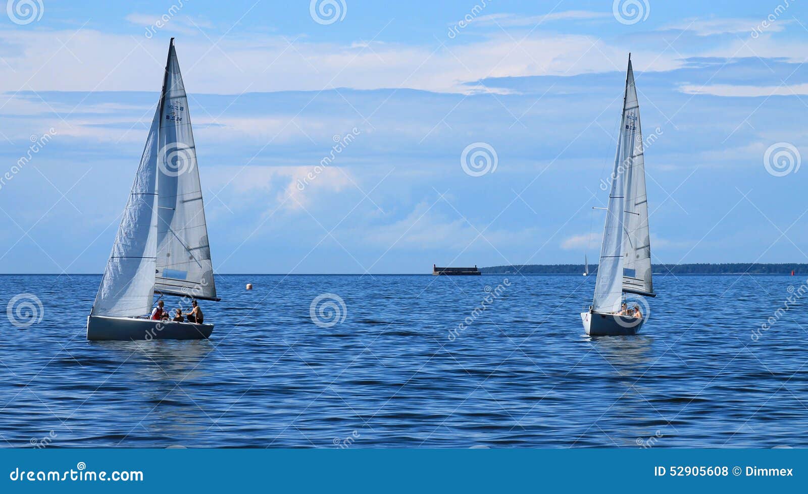 SAILING BOATS at SEA editorial stock photo. Image of europe - 52905608