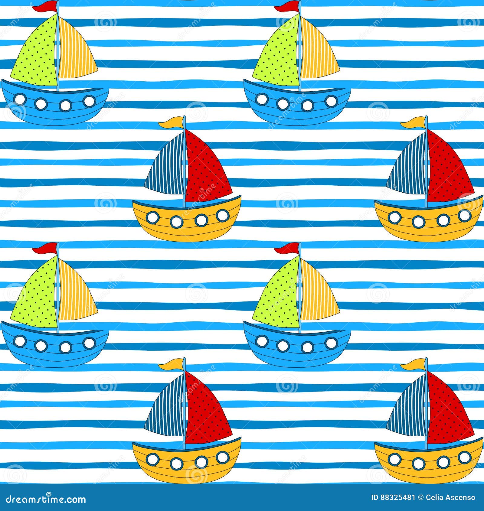 Children`s Boats. Icons, Pictograms. Stock Image | CartoonDealer.com ...