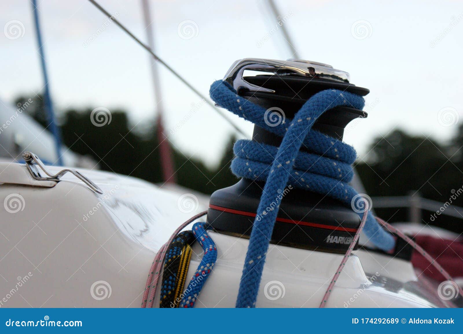 Sailing Capstan a Device for Pulling Ropes Stock Image - Image of ...