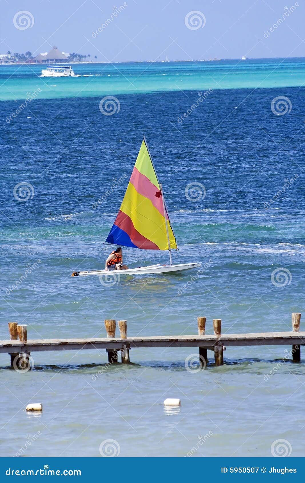 Sailing in the Caribbean stock image. Image of recreation - 5950507