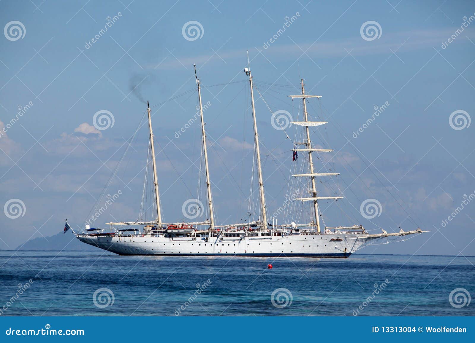 Sailing Clipper ship stock photo. Image of stationary - 13313004