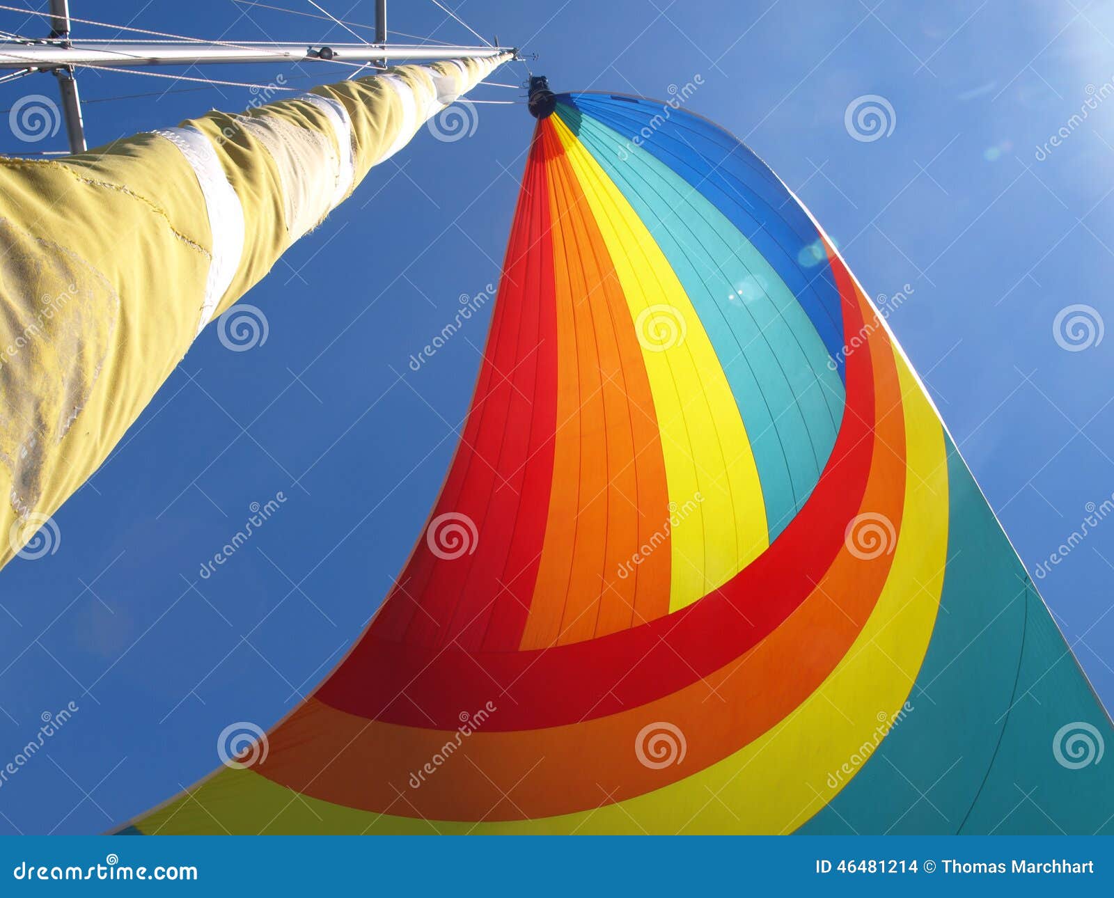 We are Sailing stock photo. Image of sail, yellow, clear - 46481214