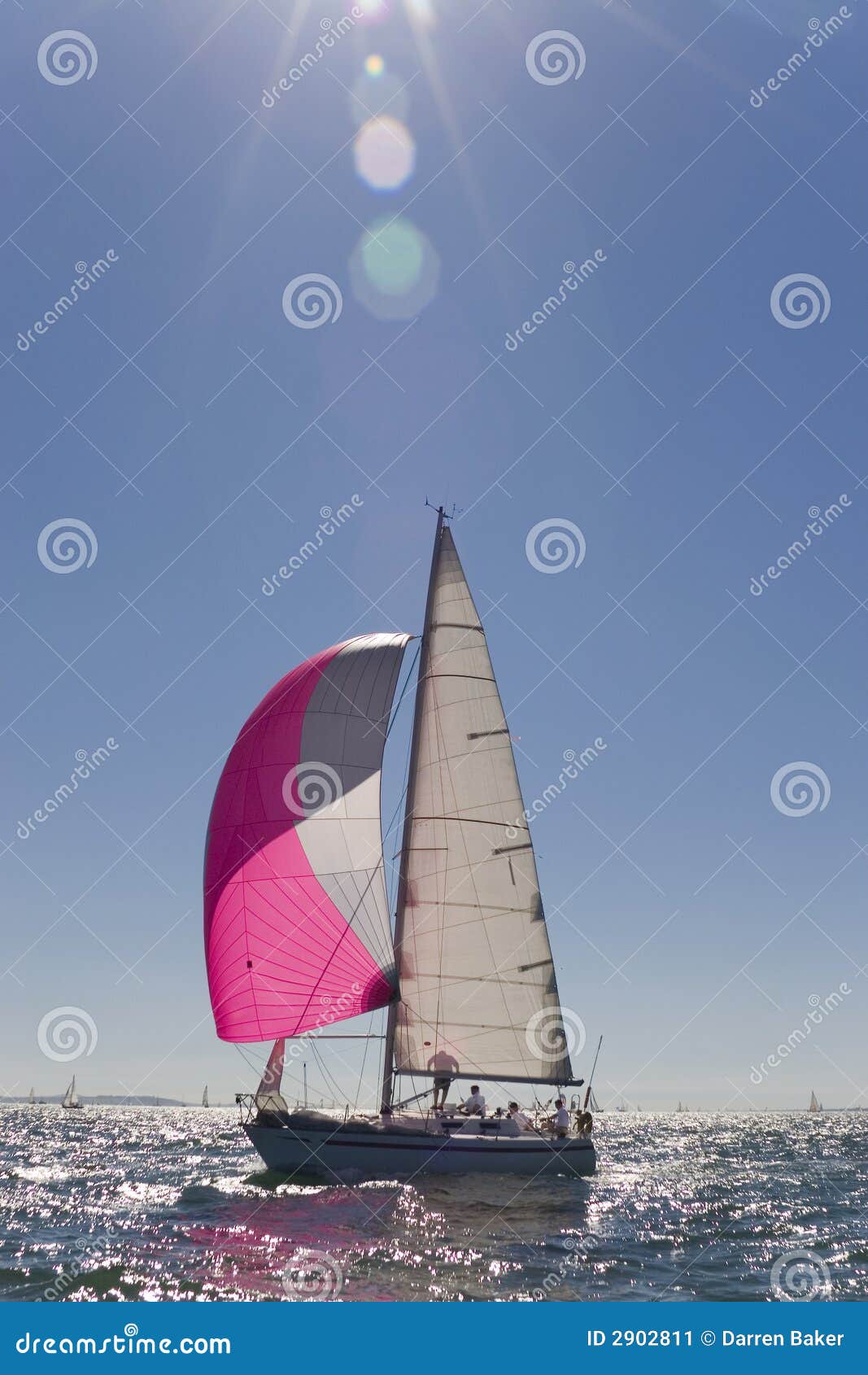 Sailing in the Evening Sun stock image. Image of wind - 2902811