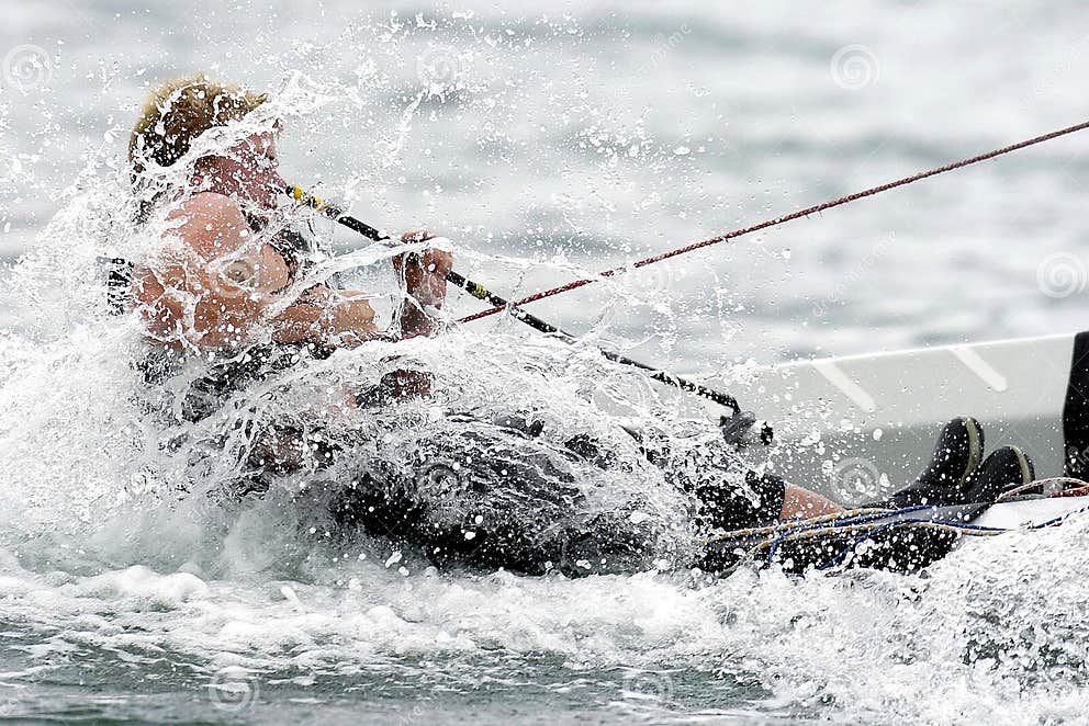 Sailing Finn 03 stock photo. Image of active, exciting - 2008470