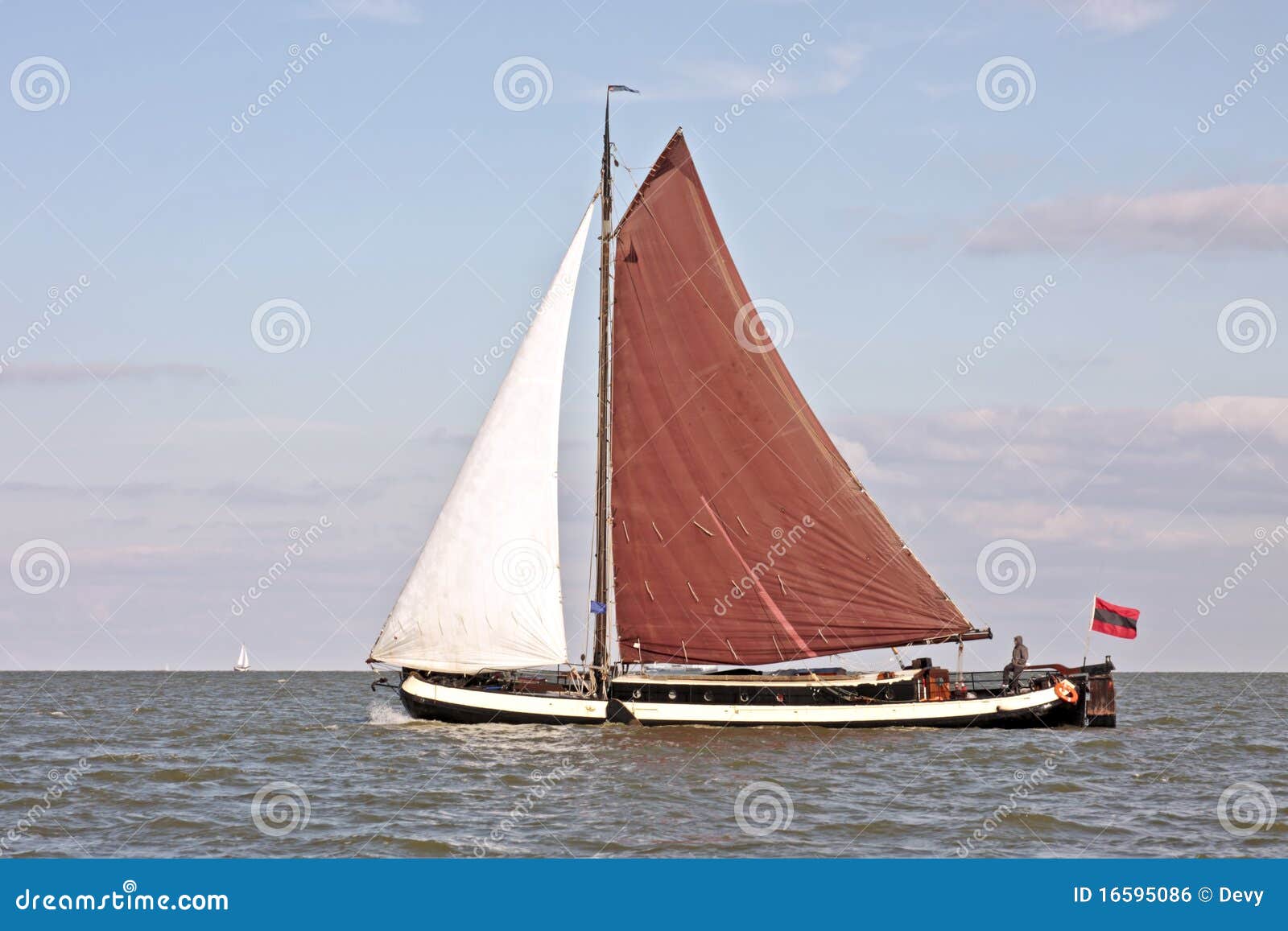Sailing on the IJsselmeer in the Netherlands Stock Photo - Image of ...