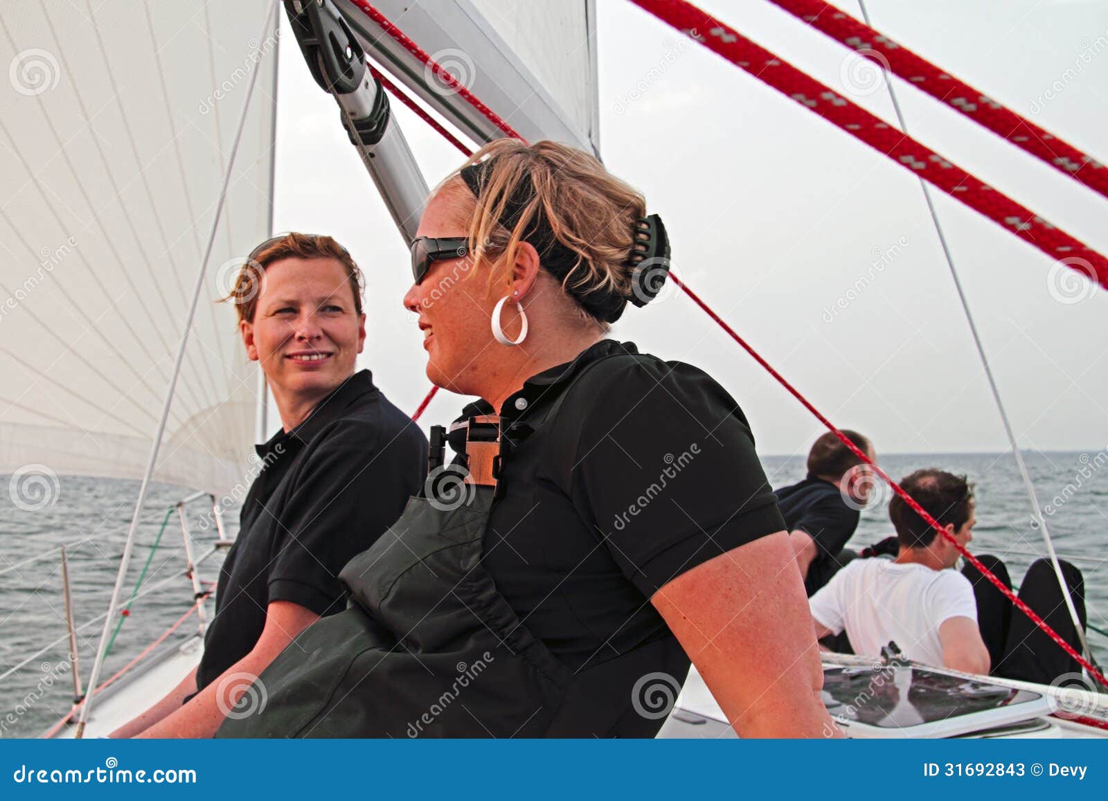 Sailing on the IJsselmeer in the Netherlands Stock Image - Image of ...