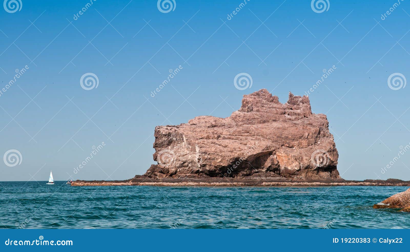 Sailing by the Island stock image. Image of middle, adventure - 19220383