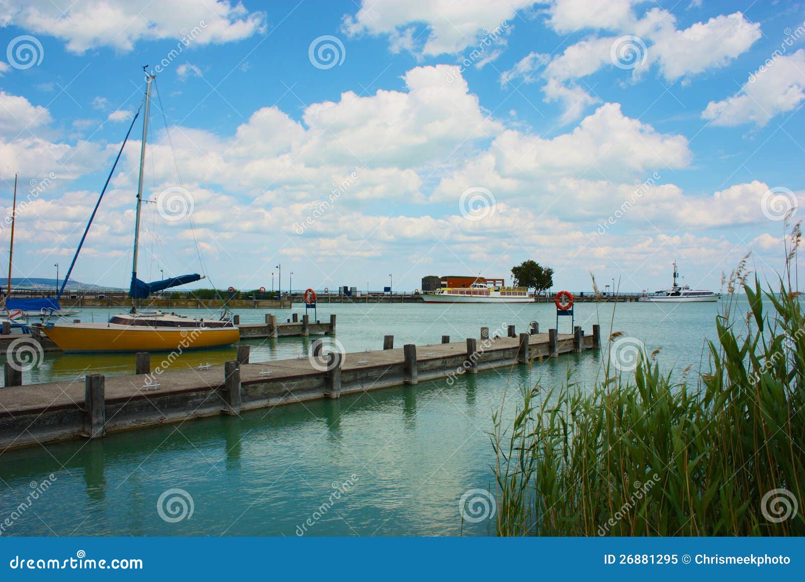 Sailing on Lake Balaton stock image. Image of boat, travel - 26881295