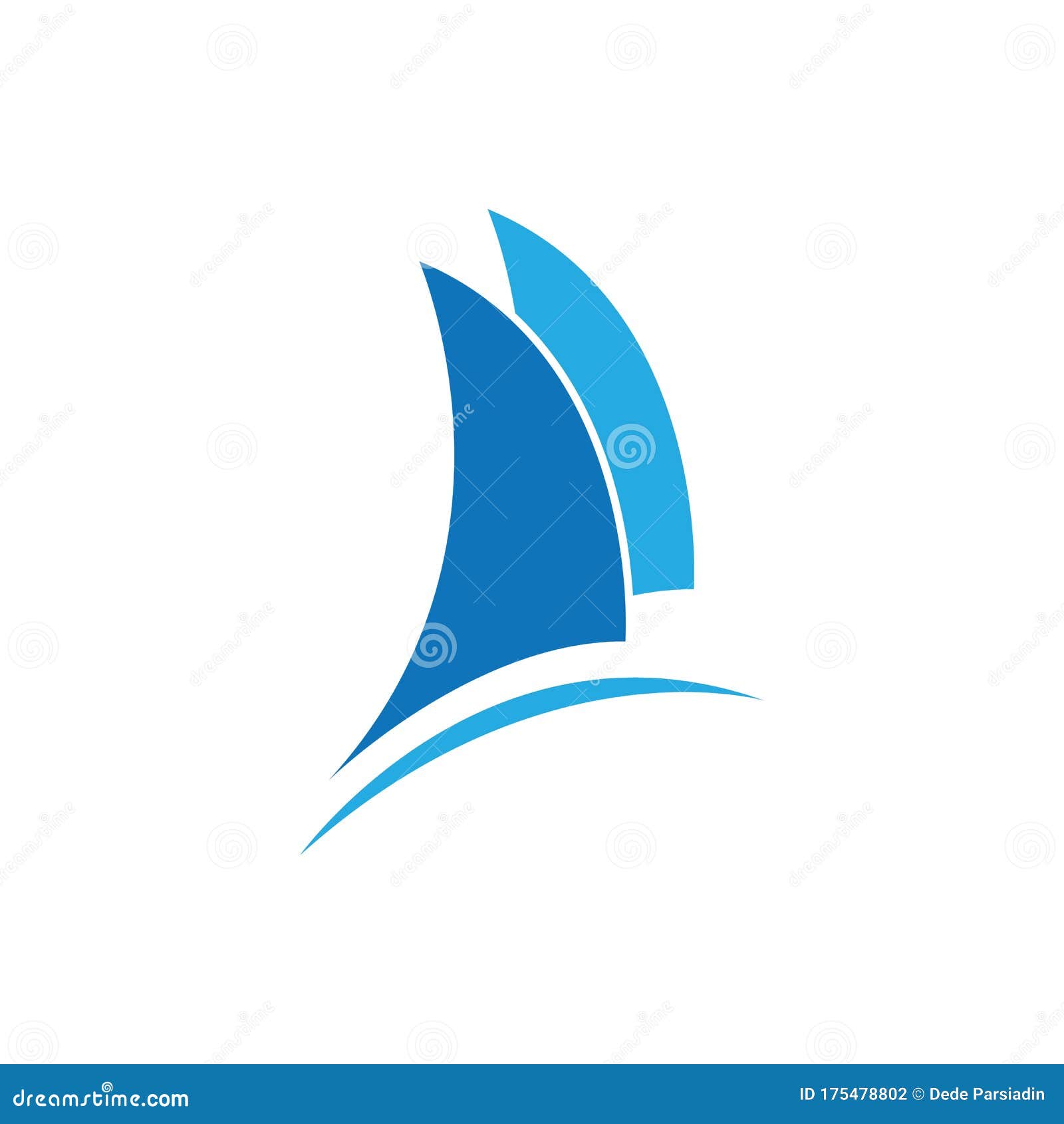Sailing Logo Vector Icon Concept Illustration Design Template Stock ...