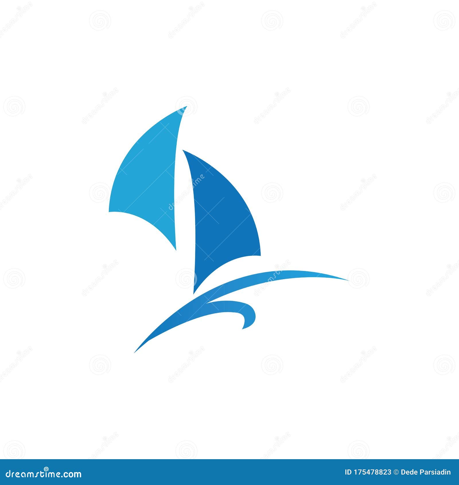 Sailing Logo Vector Icon Concept Illustration Design Template Stock ...
