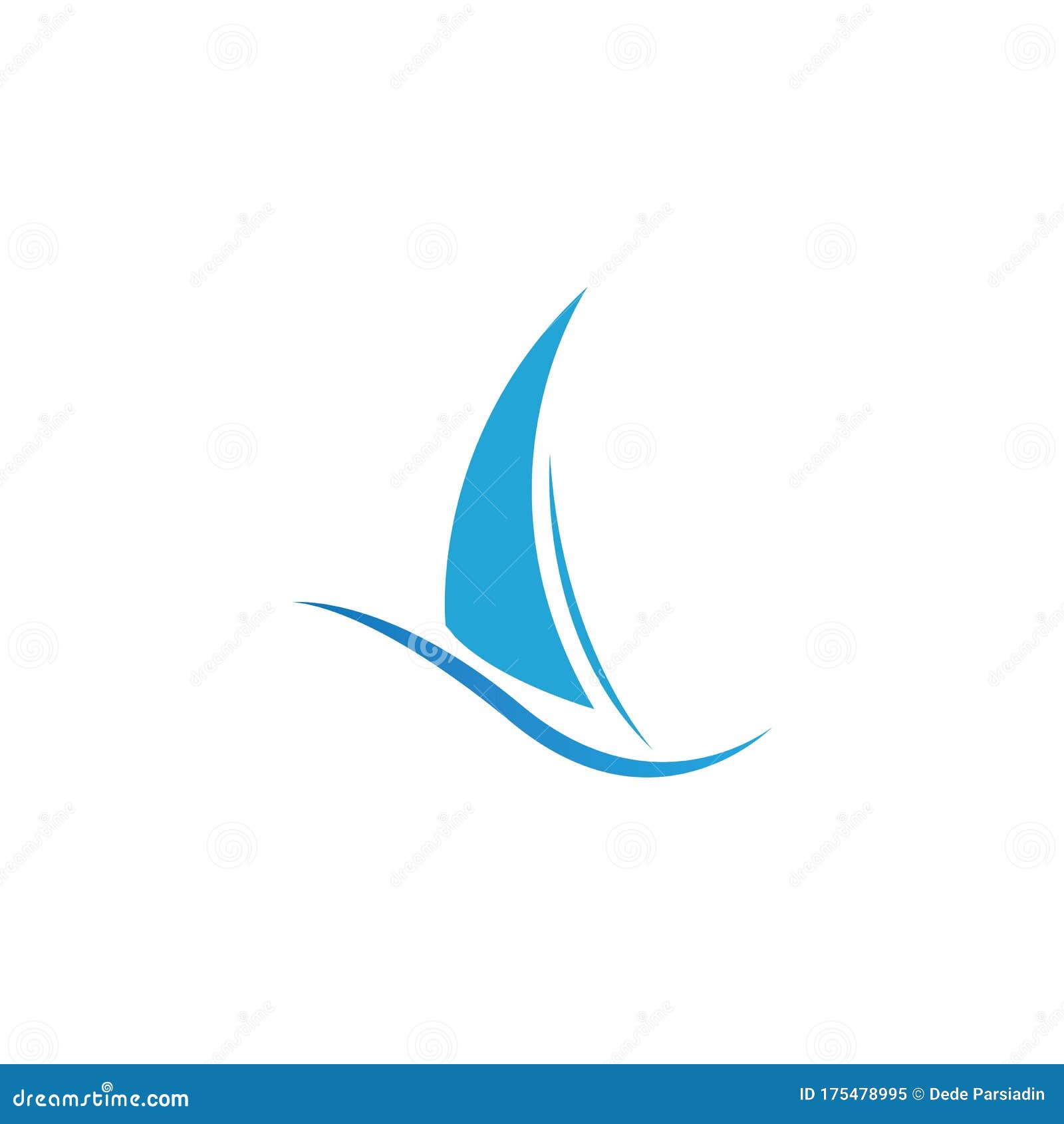 Sailing Logo Vector Icon Concept Illustration Design Template Stock ...