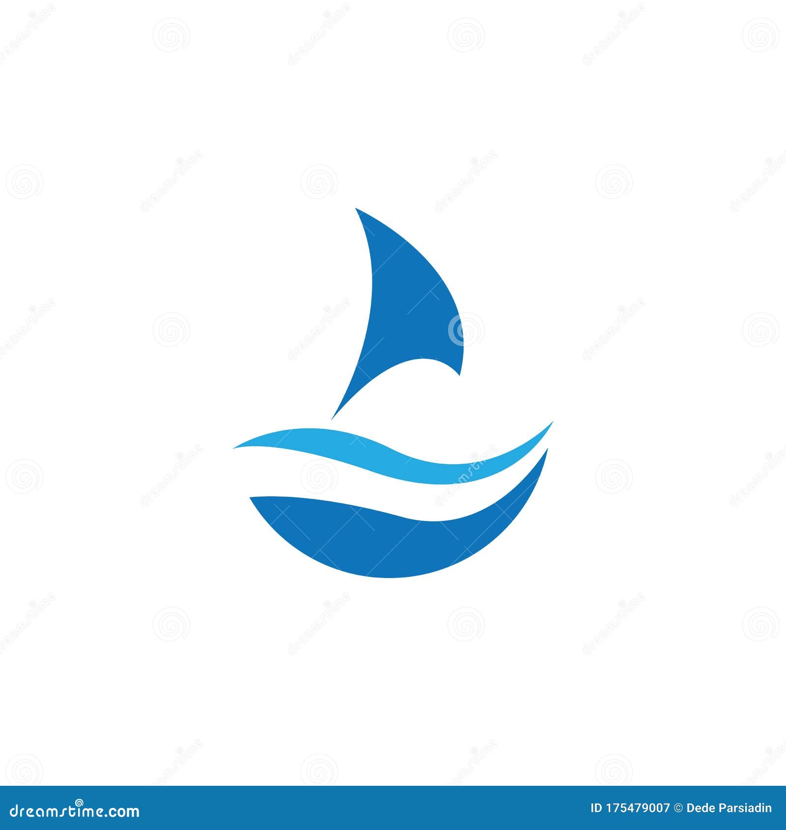 Sailing Logo Vector Icon Concept Illustration Design Template Stock ...