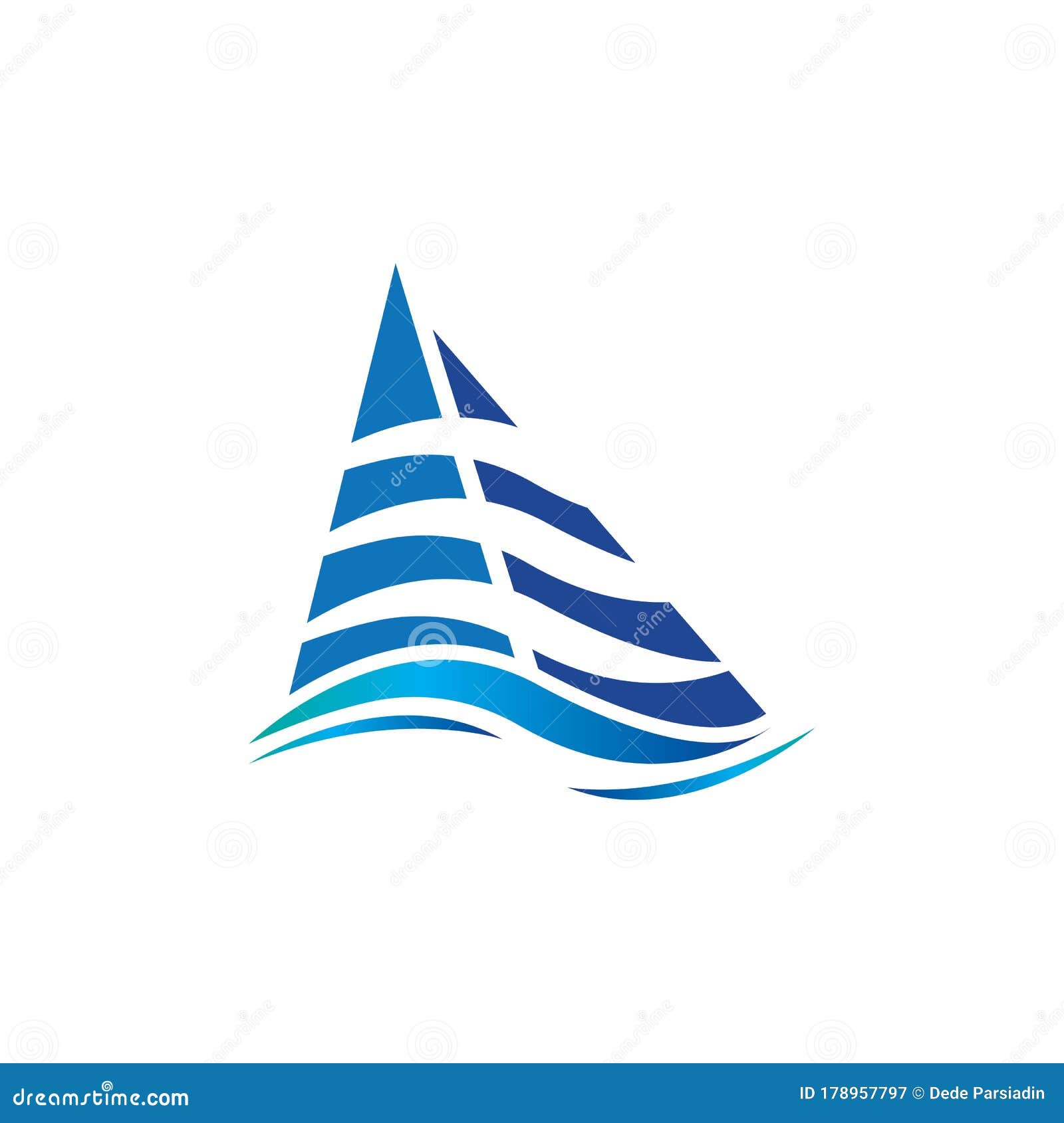 Sailing Logo Vector Icon Concept Illustration Design Template Stock ...