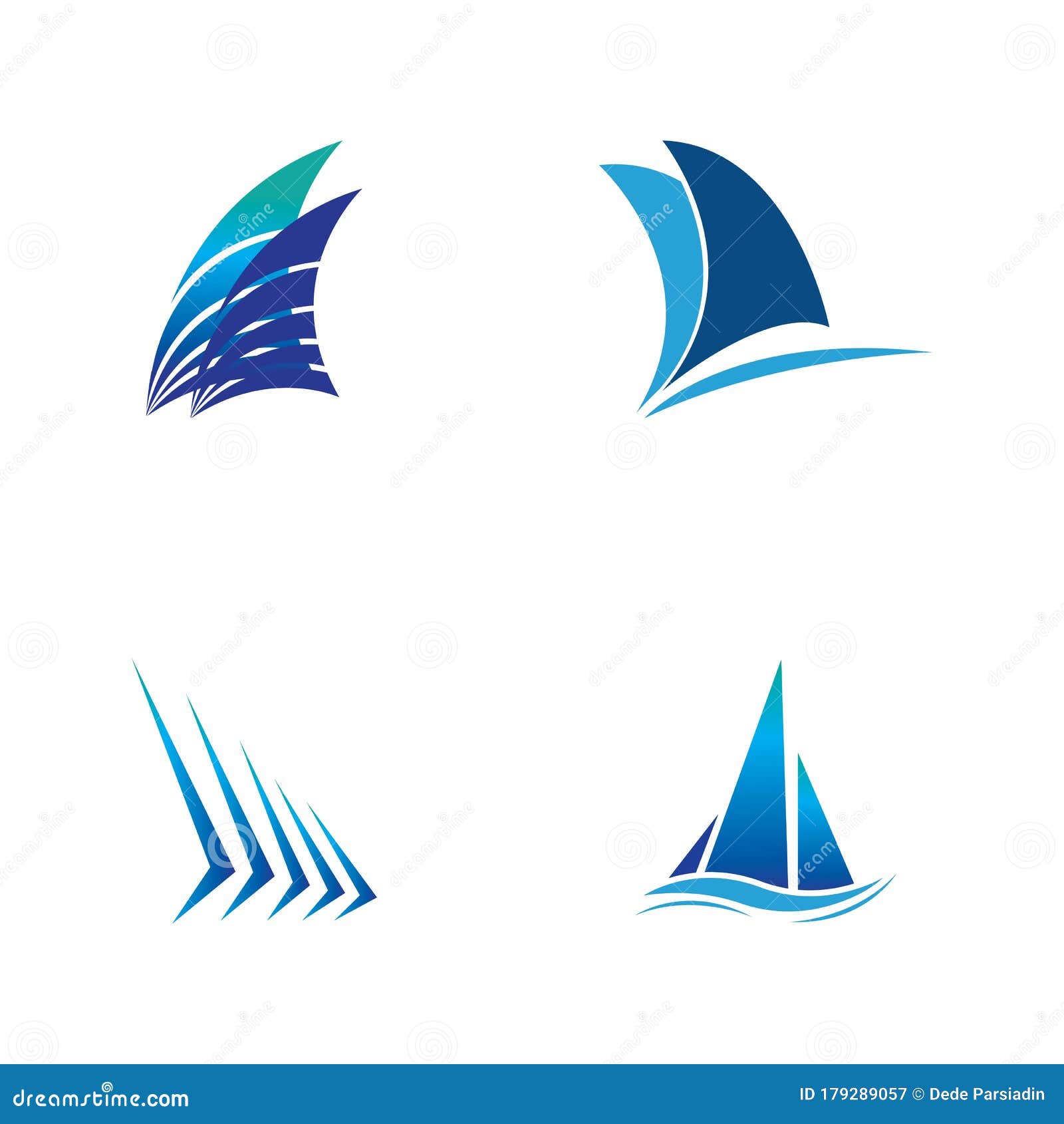 Sailing Logo Vector Icon Concept Illustration Design Template Stock ...