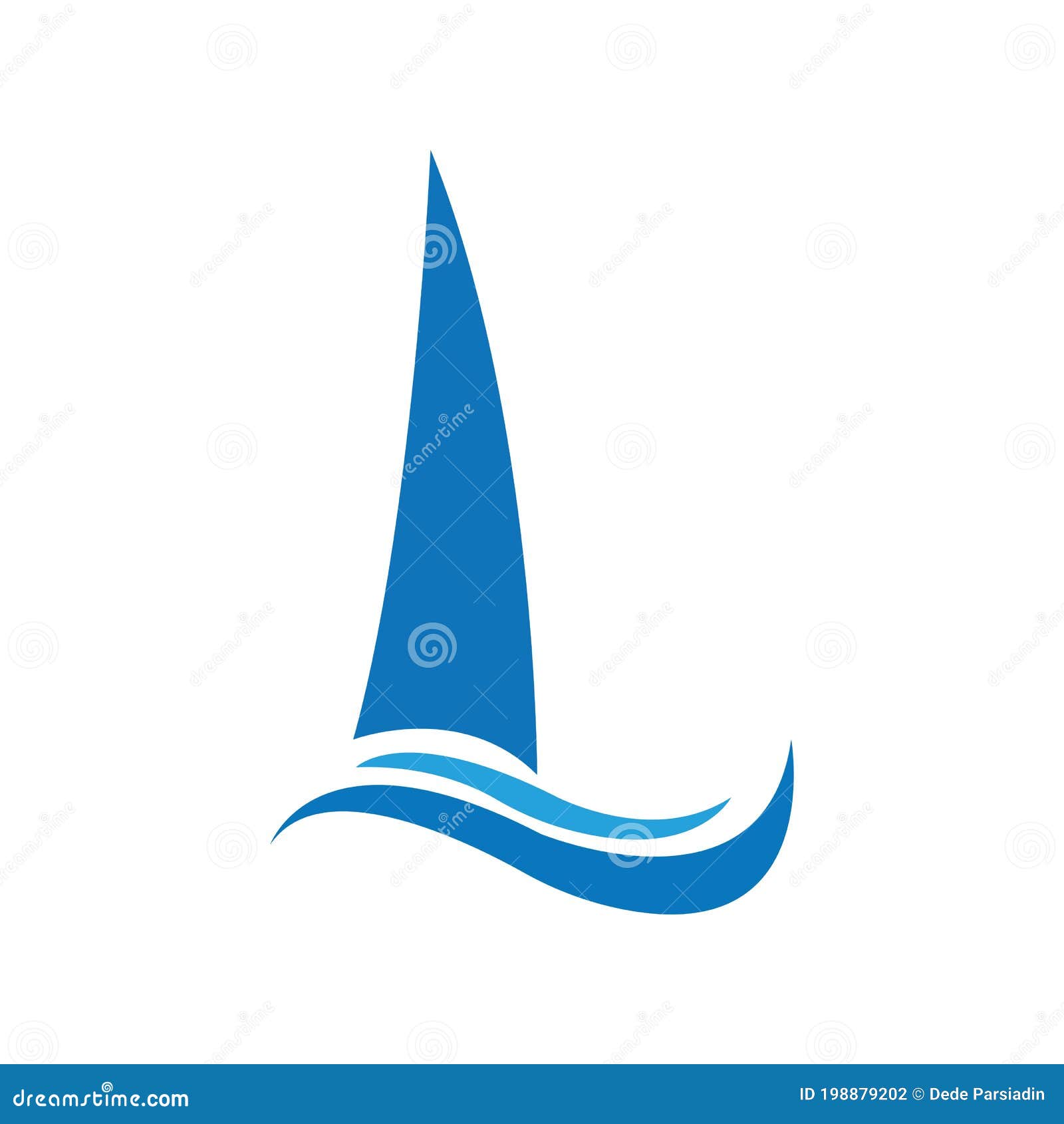 Sailing Logo Vector Icon Concept Illustration Design Template Stock ...