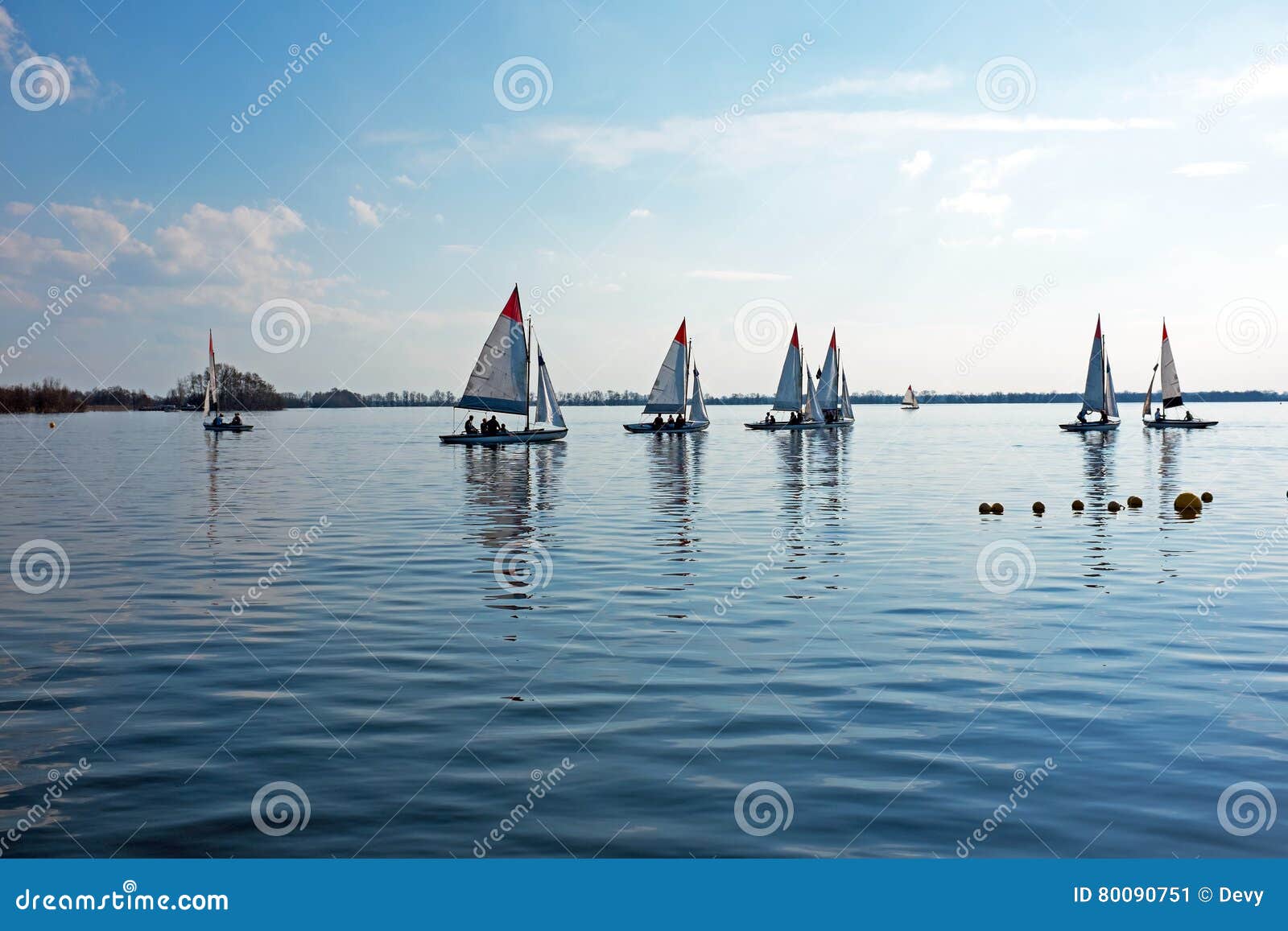 Sailing on the Loosdrechtse Plassen in Netherlands Stock Image - Image ...