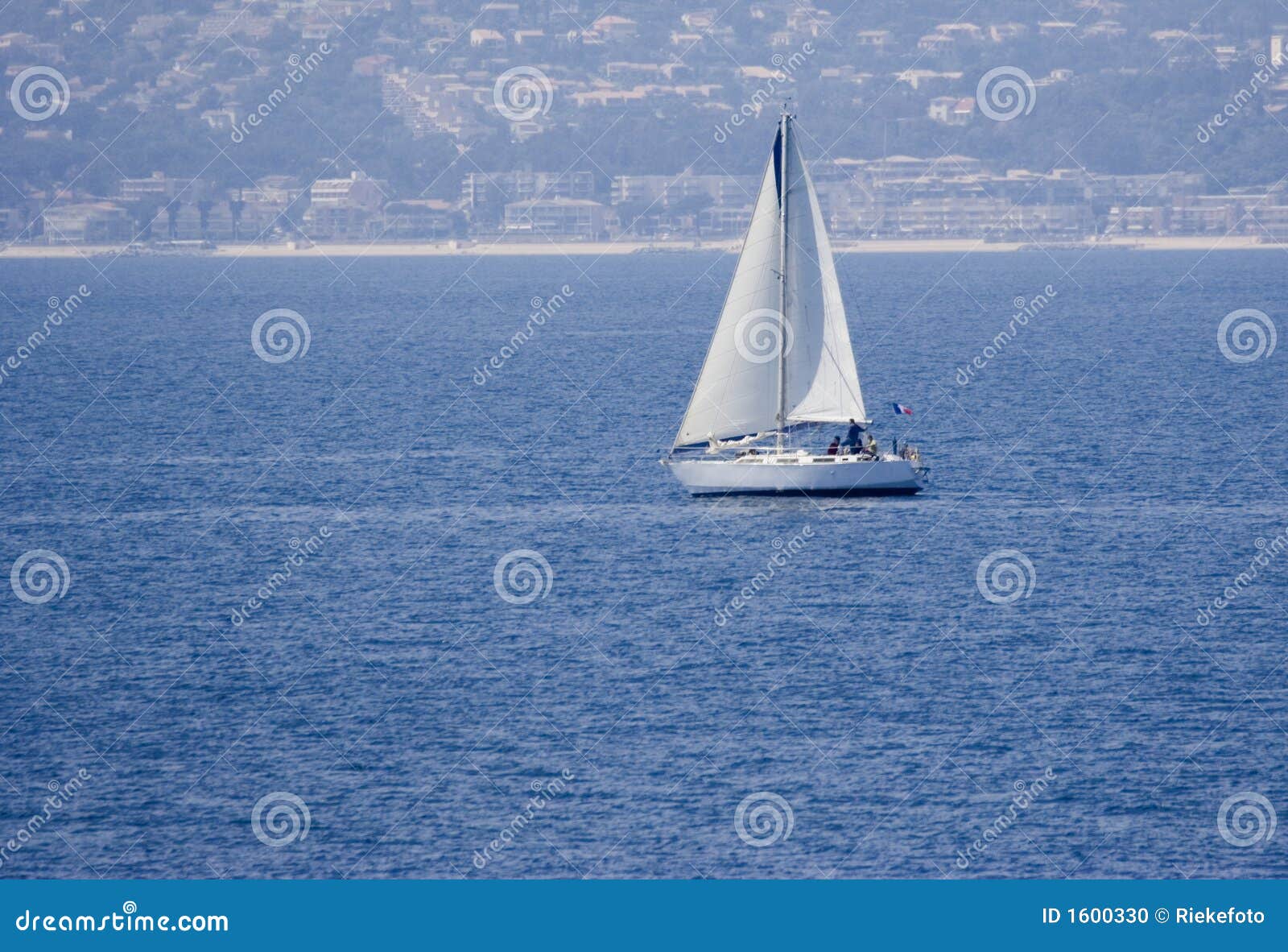 Sailing on the Mediterranean Sea Stock Photo - Image of blue, hotel ...