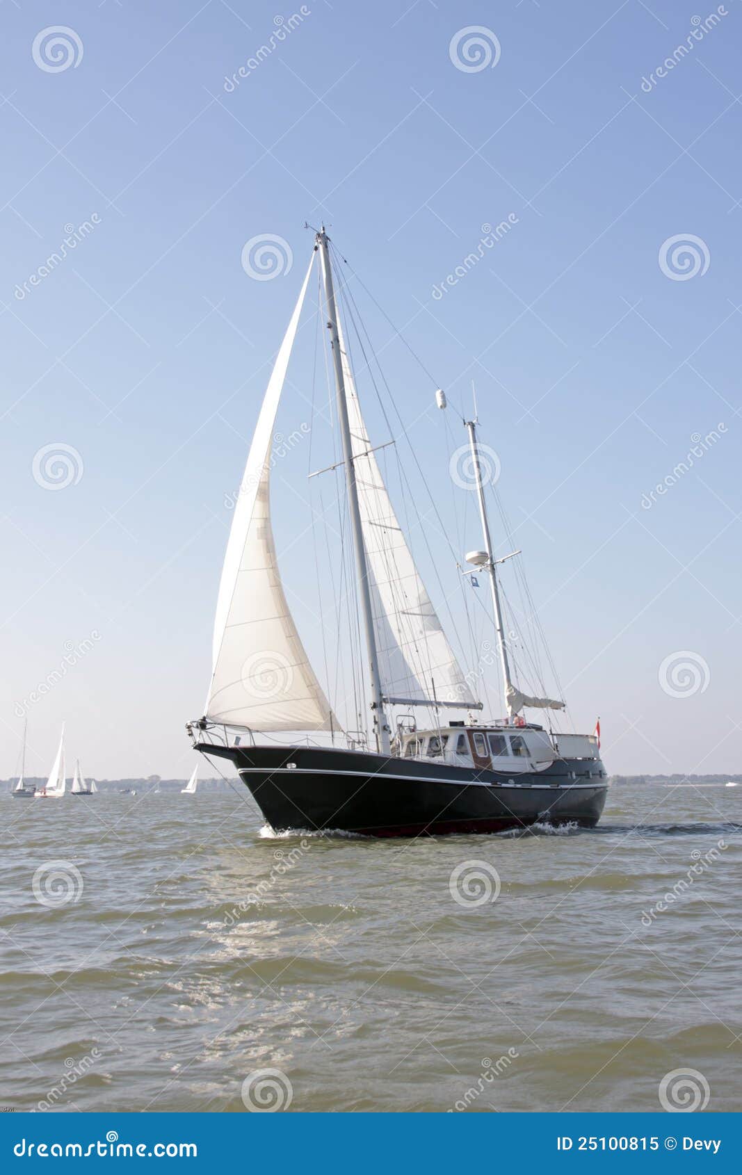 Sailing in the Netherlands stock image. Image of nature - 25100815