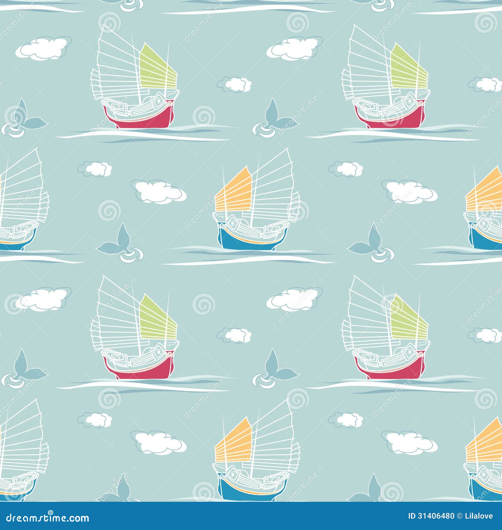 Sailing Pattern stock vector. Illustration of model, abstract - 31406480