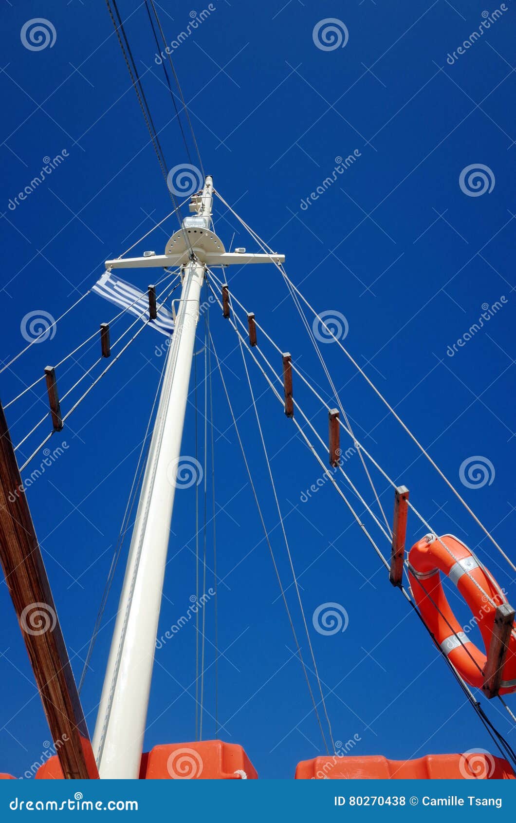 Sailing Pole stock photo. Image of active, ropes, piracy - 80270438
