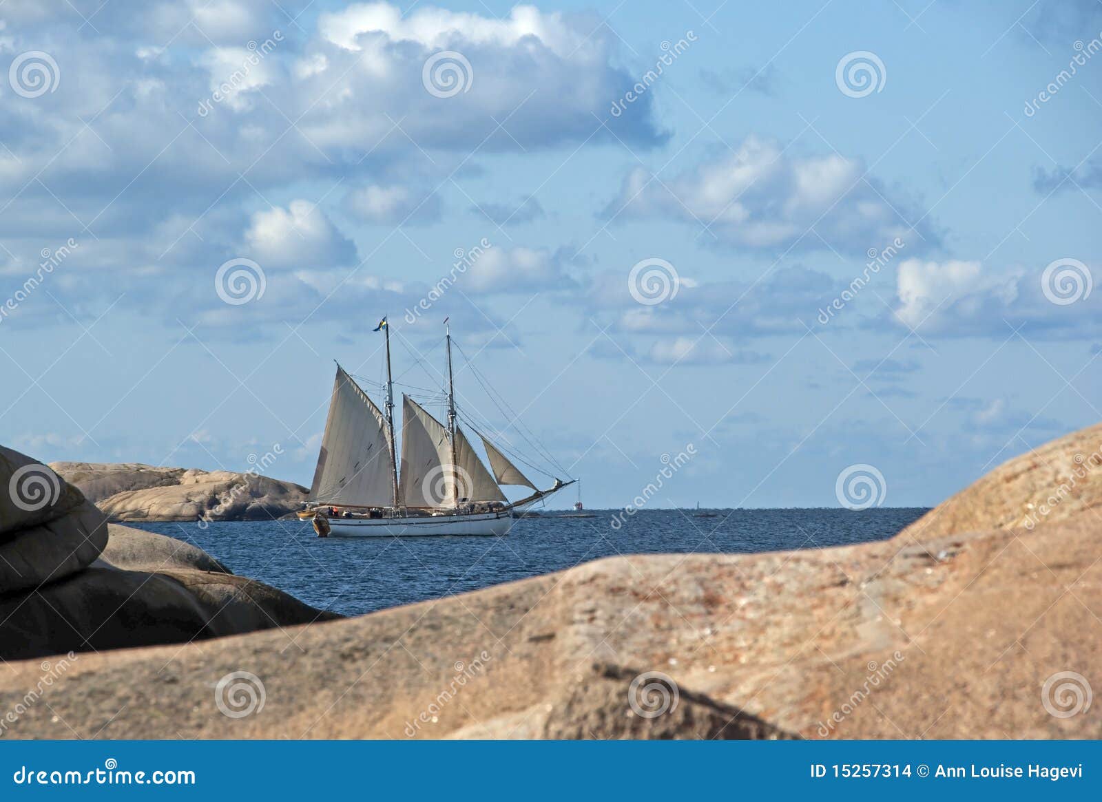 Sailing ship stock photo. Image of rocky, stone, sailing - 15257314