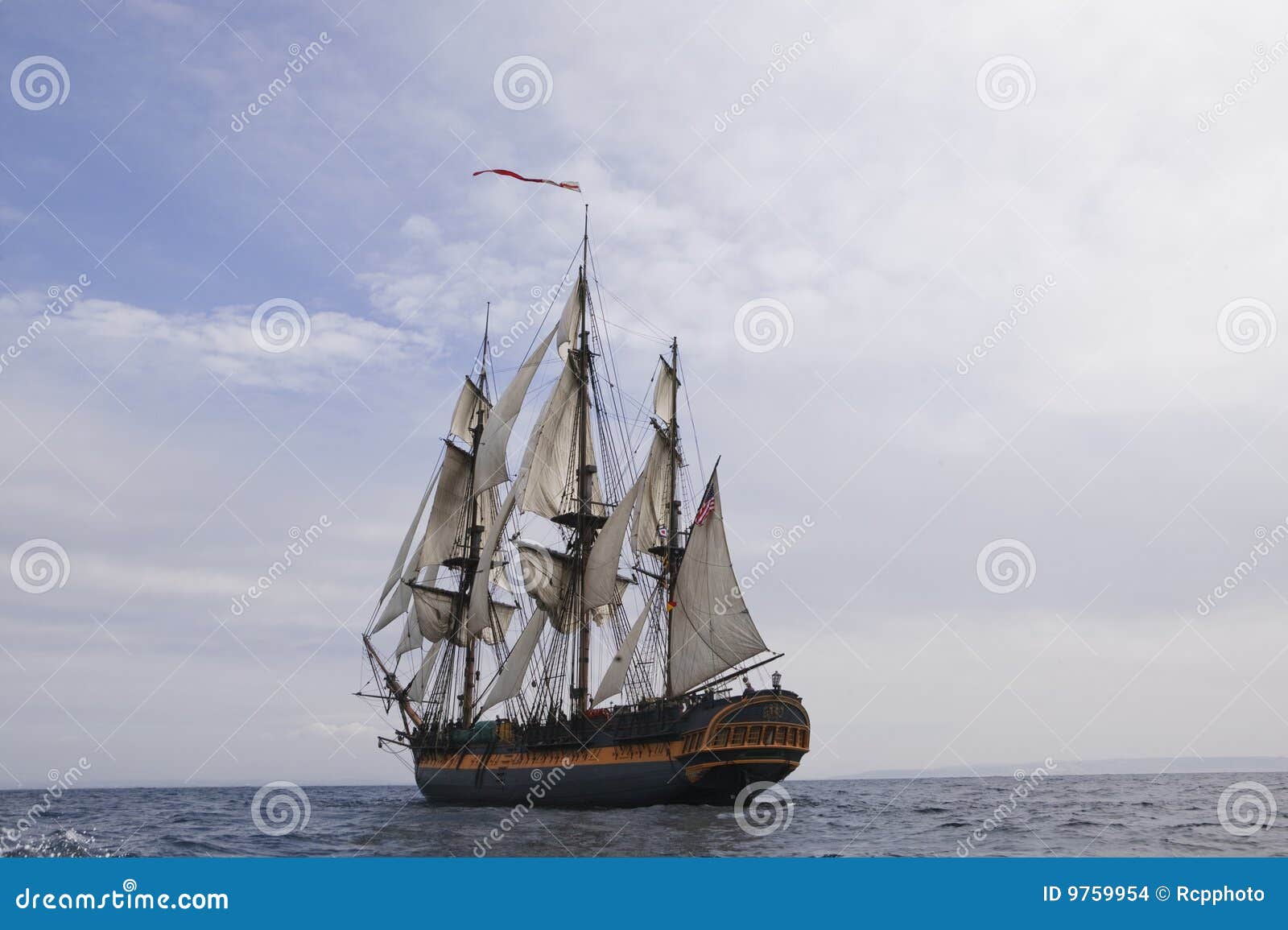 Sailing Ship Replica Used For The Americas Royalty-Free Stock Image ...
