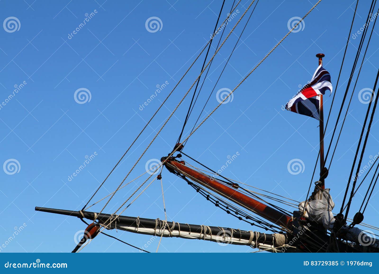 Rigging Bowsprit Of A Sailing Ship Stock Image | CartoonDealer.com ...