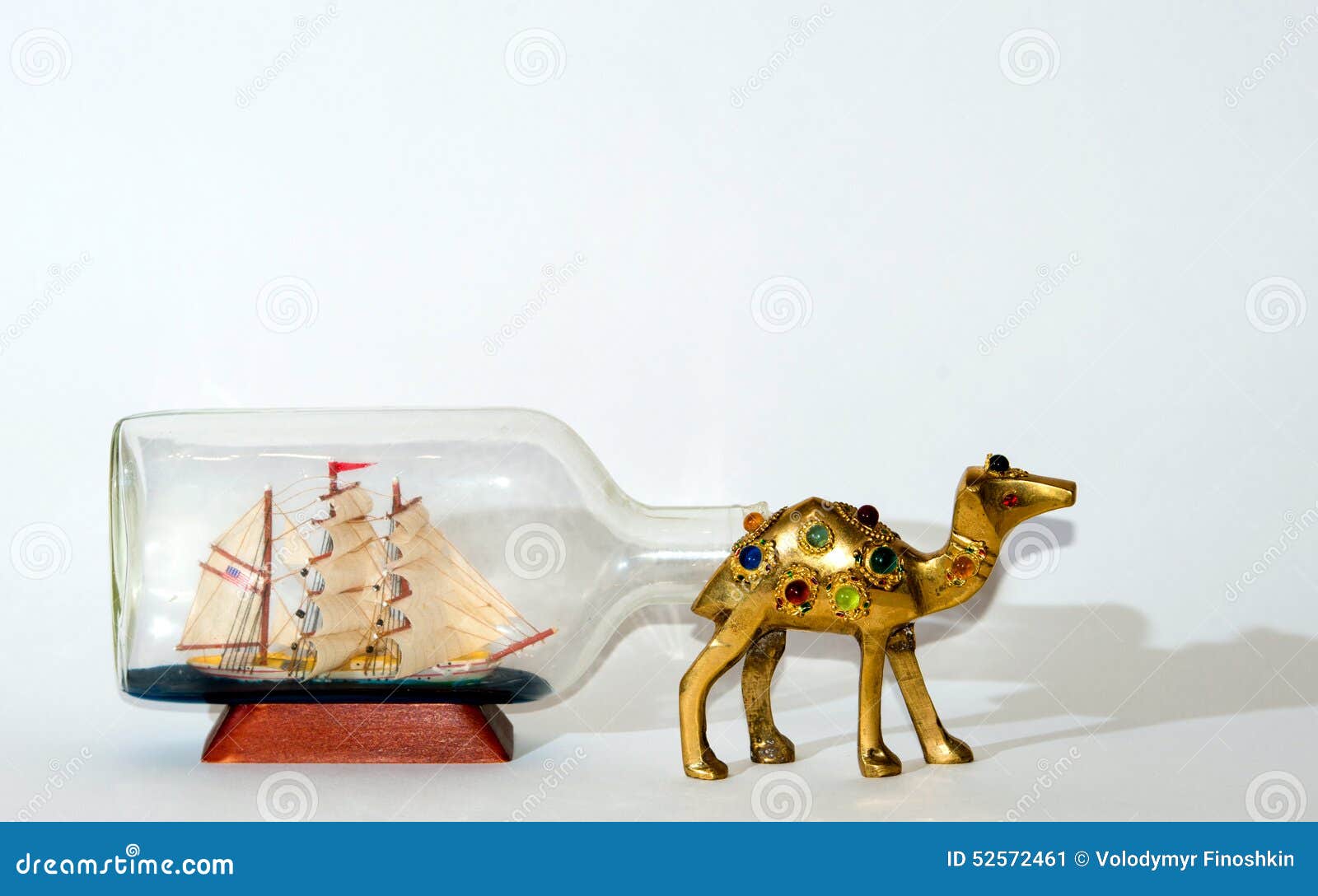 Camel After Sailing Ship Collage Royalty-Free Stock Photo ...