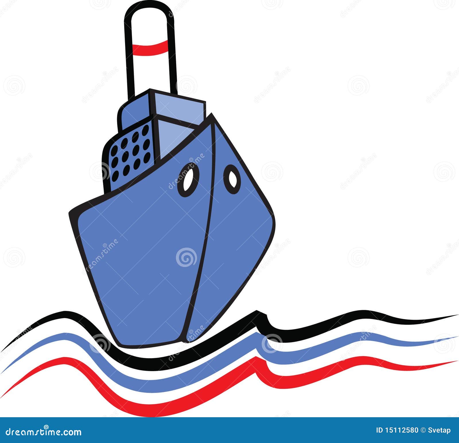 Sailing ship emblem stock vector. Illustration of design - 15112580