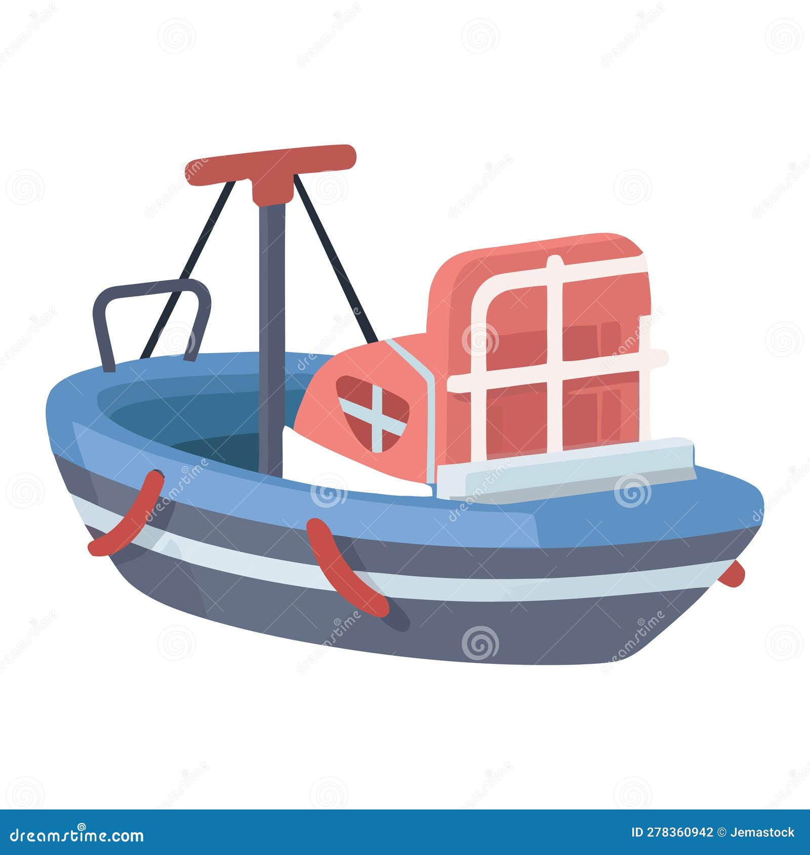 Sailing Ship Icon on Blue Wave Backdrop Stock Illustration ...