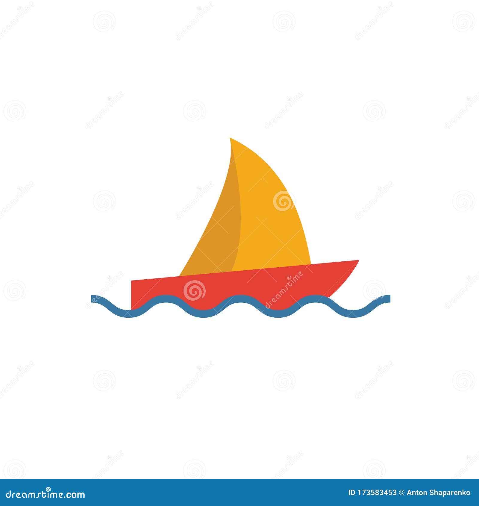 Sailing Ship Icon. Simple Element from Transport Icons Collection Stock ...