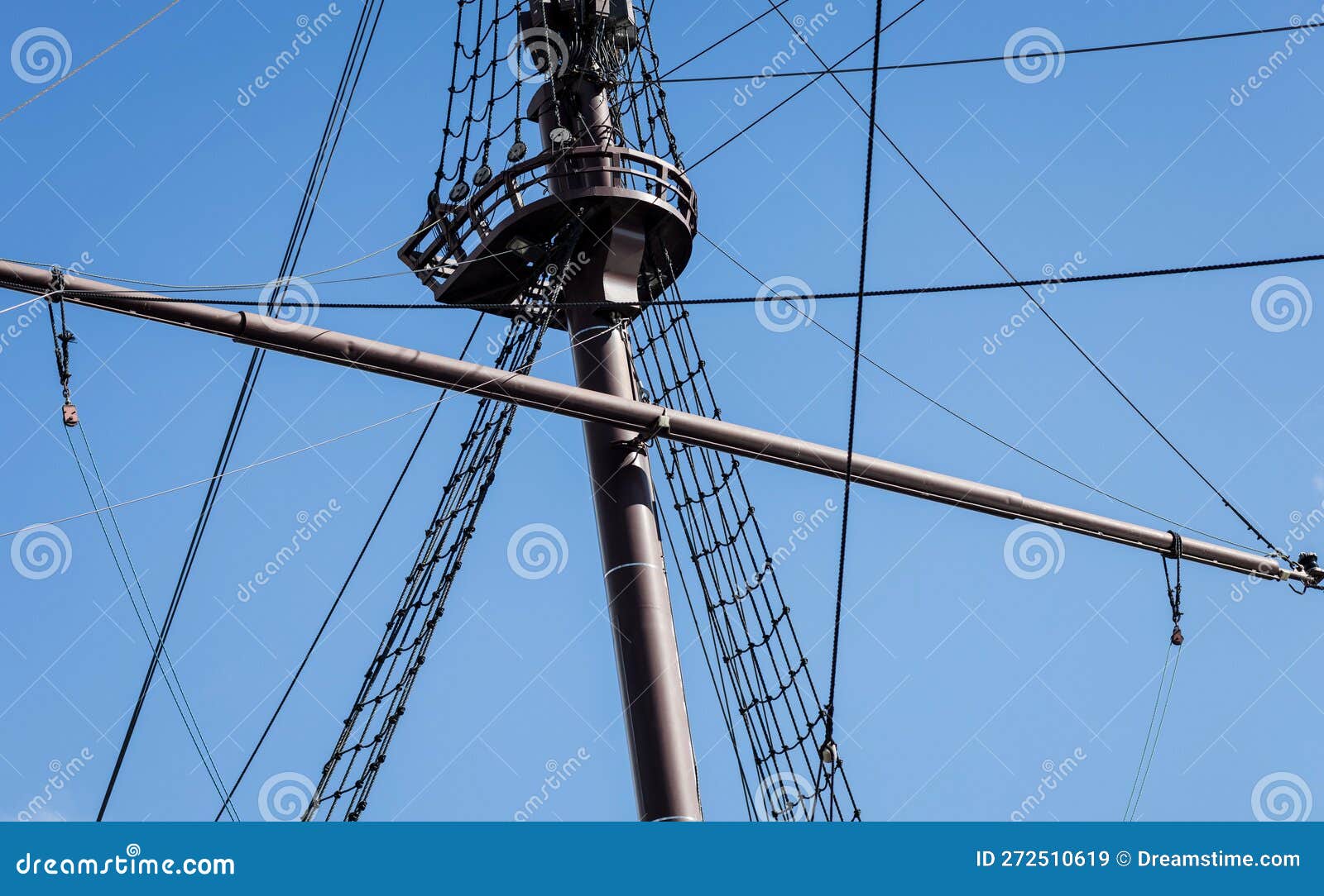 Sailing ship mast stock image. Image of mast, transport - 272510619