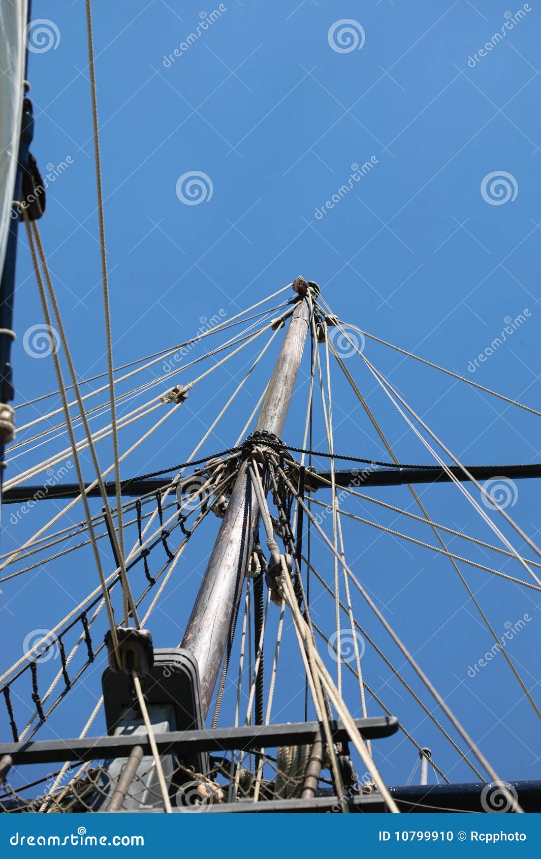 Sailing Ship Mast & Rigging Stock Photo - Image of summer, main: 10799910