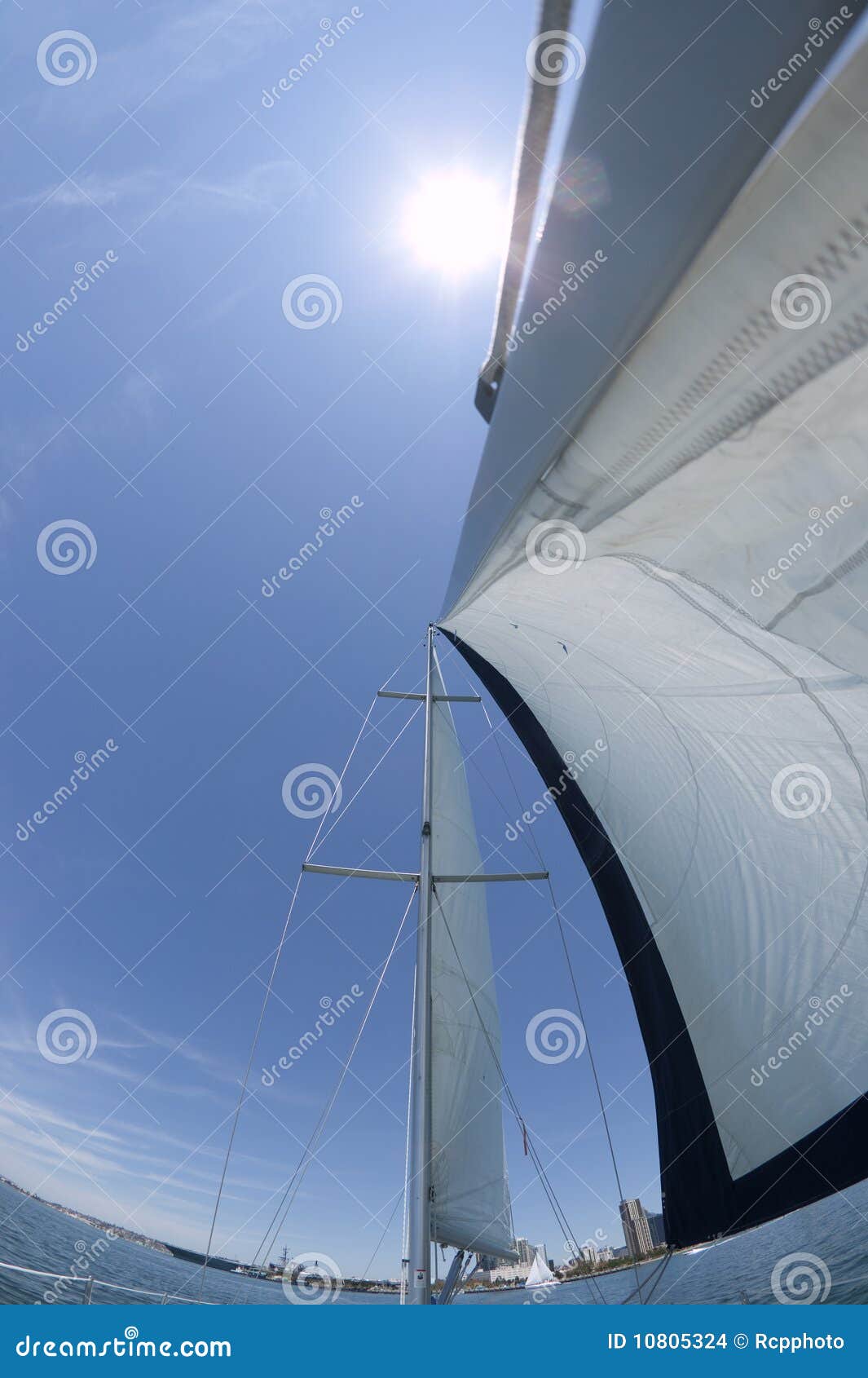 Sailing Ship Mast & Rigging Stock Photo - Image of yachting, wind: 10805324