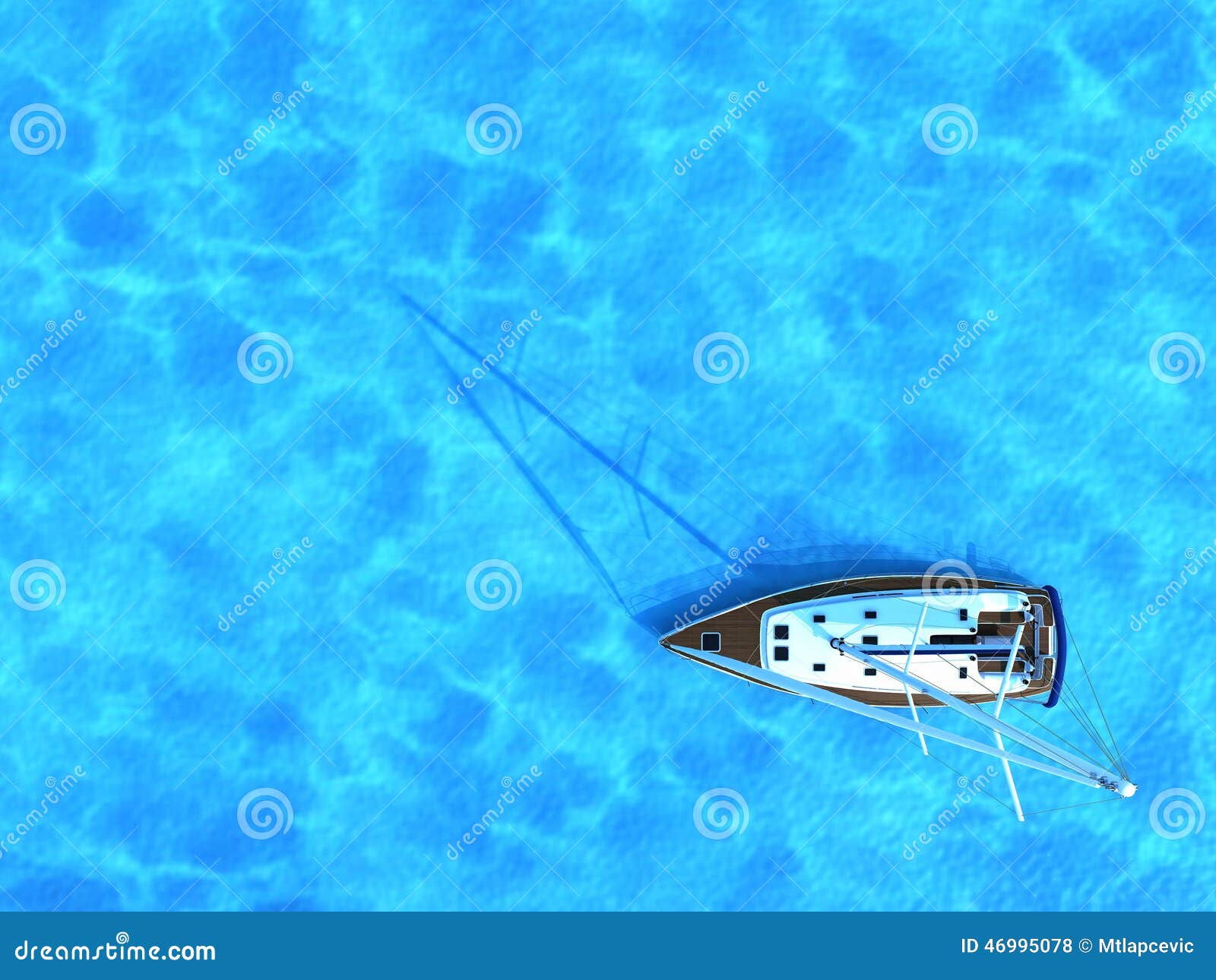 Top View Of The Summer House With The Pool, On The Island, Tropics ...