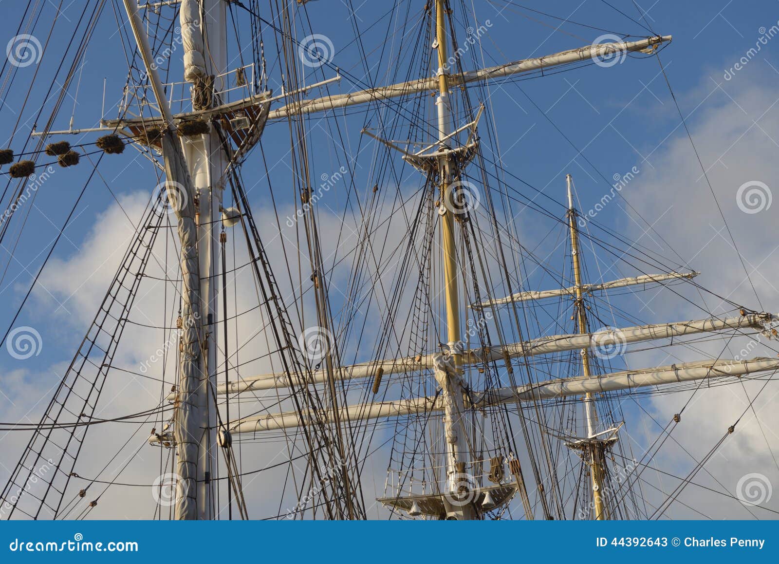 Sailing ship rigging stock image. Image of carrack, frigate - 44392643