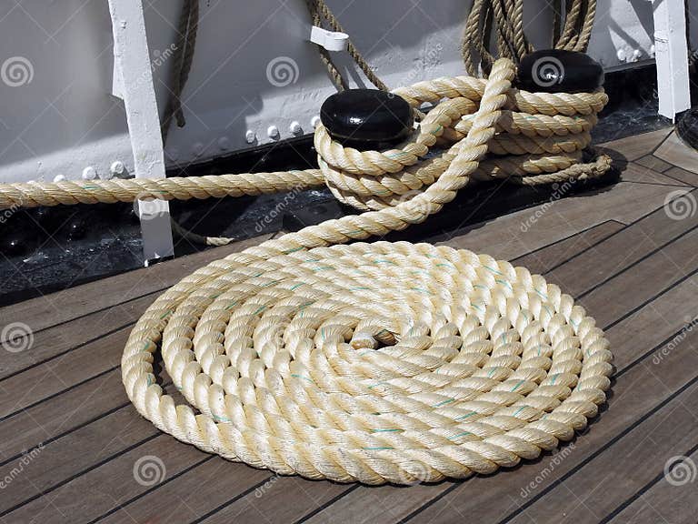 Sailing ship rope on desk stock photo. Image of visit - 97270940