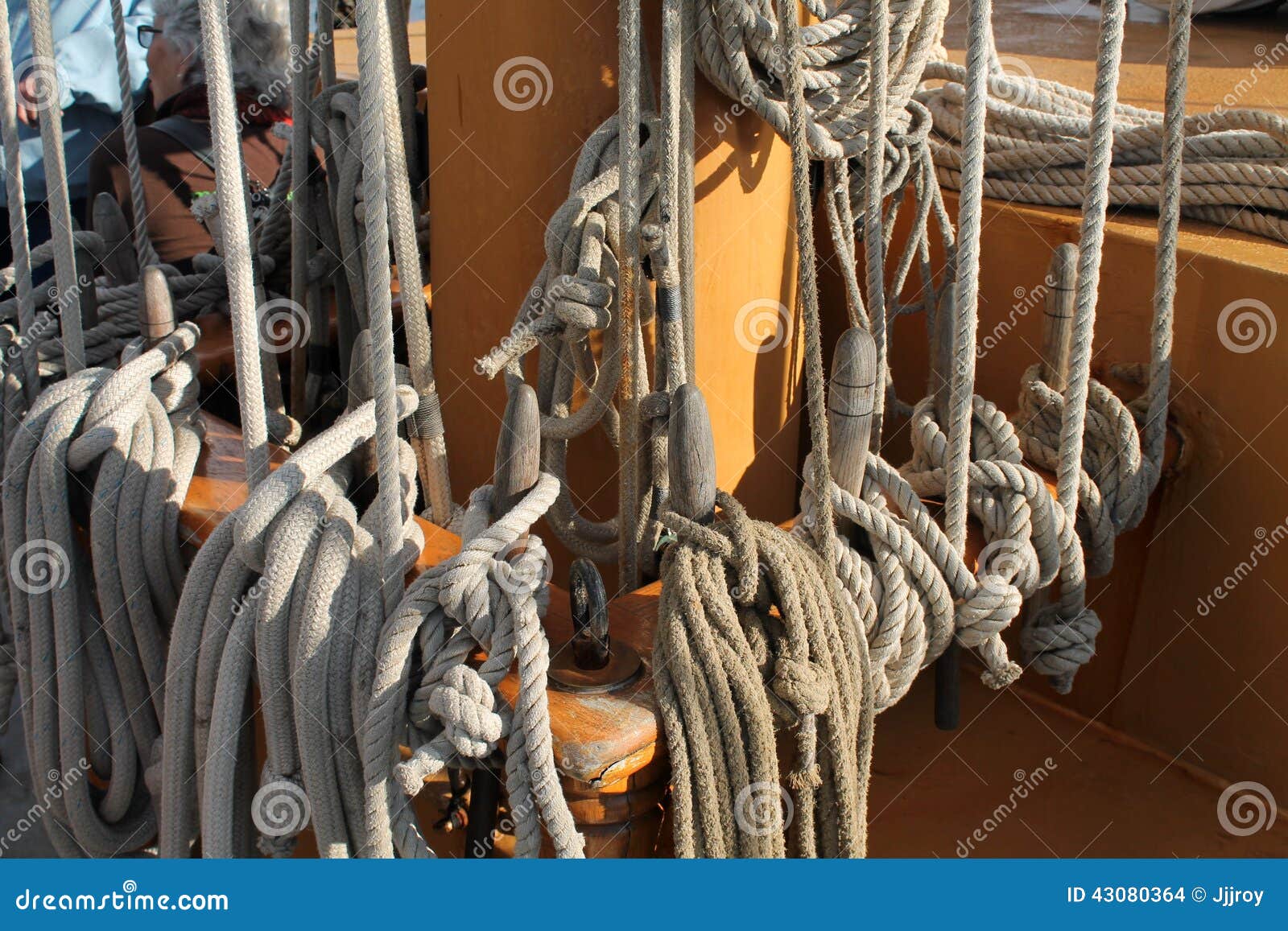 Sailing Ship Ropes and Rigging Stock Photo - Image of ship, sail: 43080364